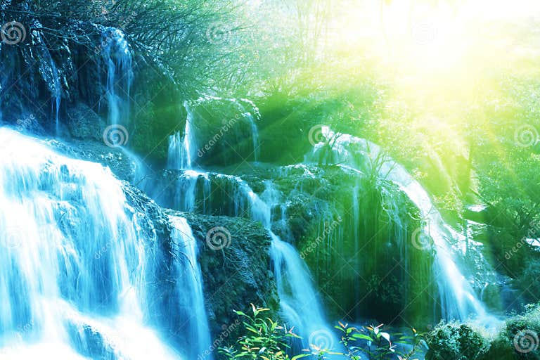 Water cascade stock image. Image of cascade, effect, natural - 11348225