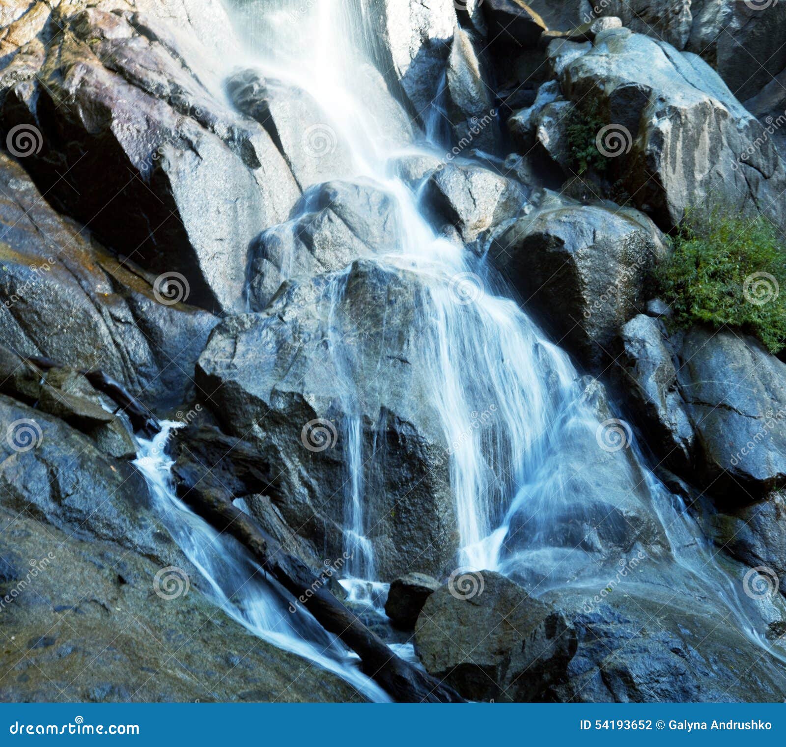 Water cascade stock photo. Image of spring, waterfall - 54193652