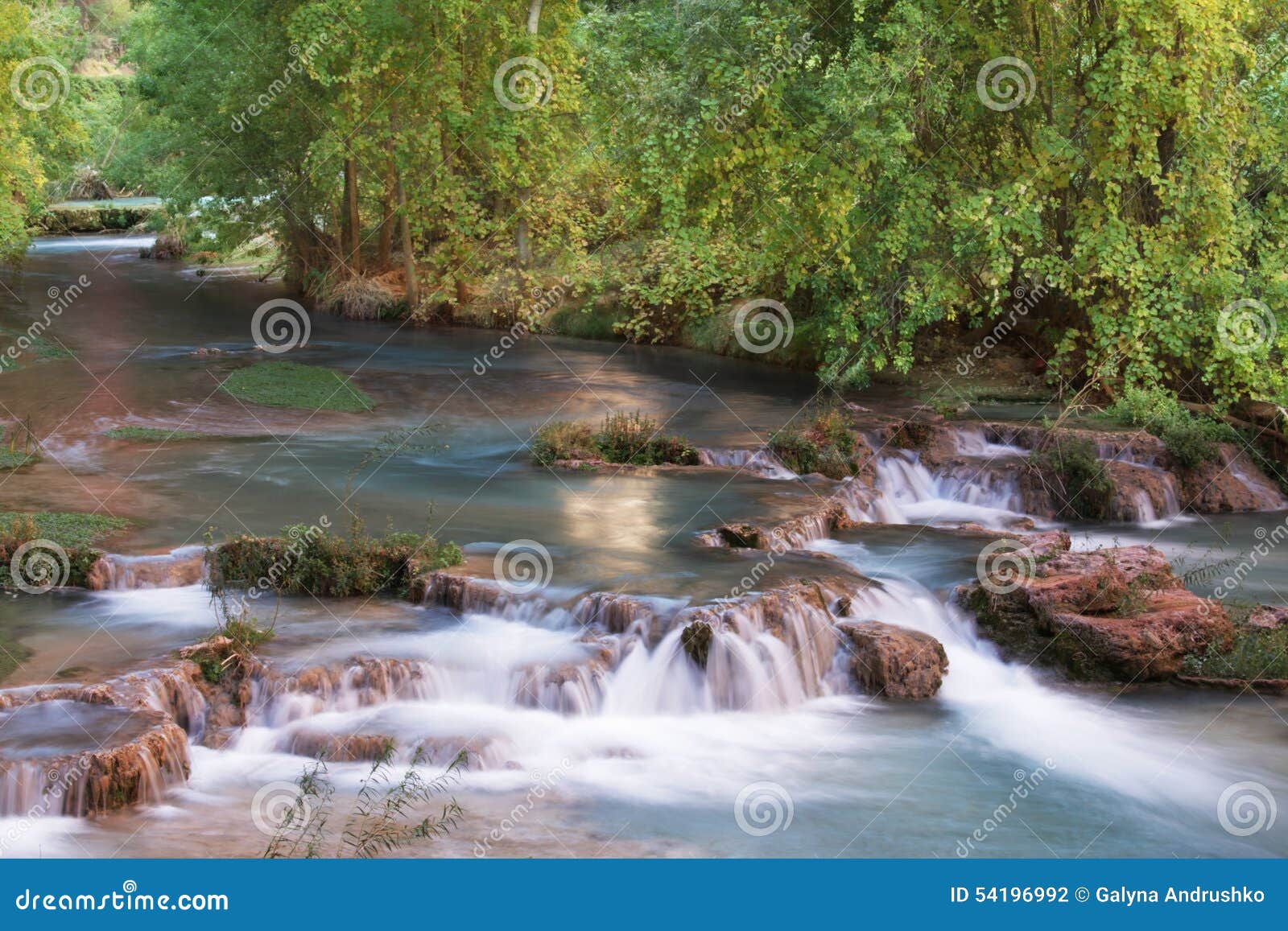 Water cascade stock photo. Image of waterfall, river - 54196992