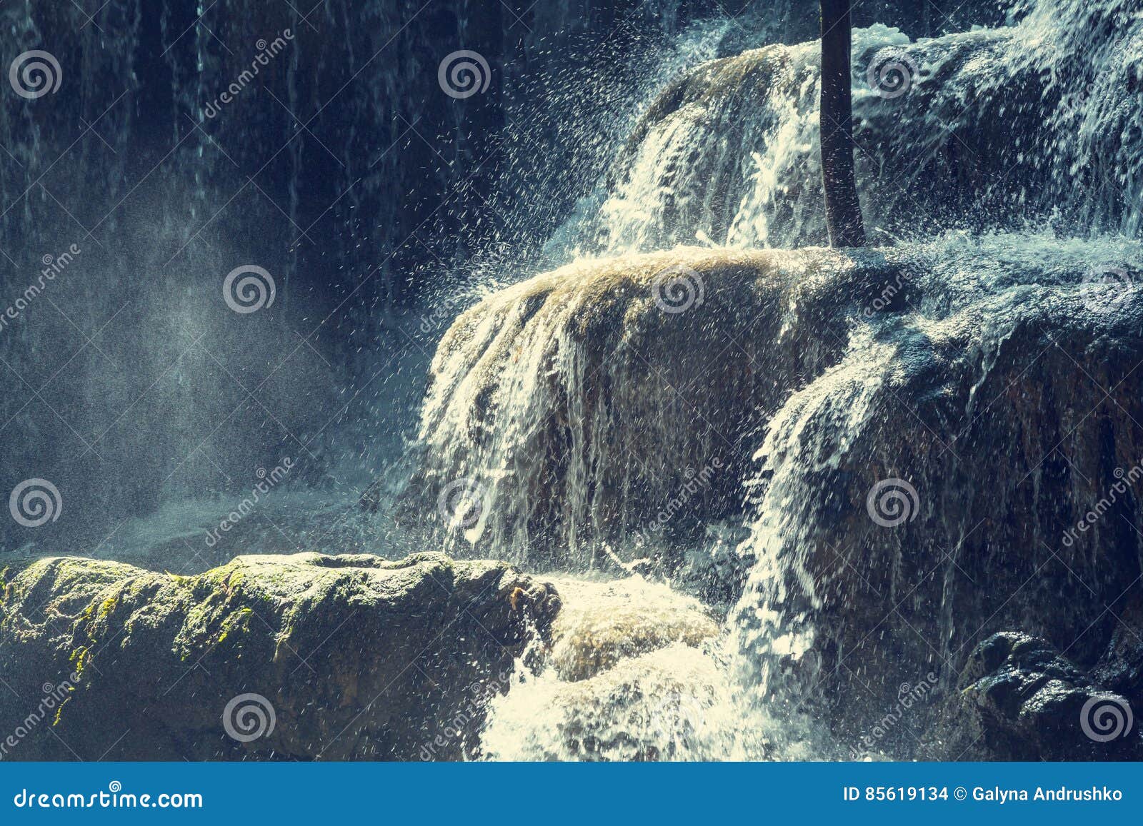 Water cascade stock photo. Image of landscape, river - 85619134