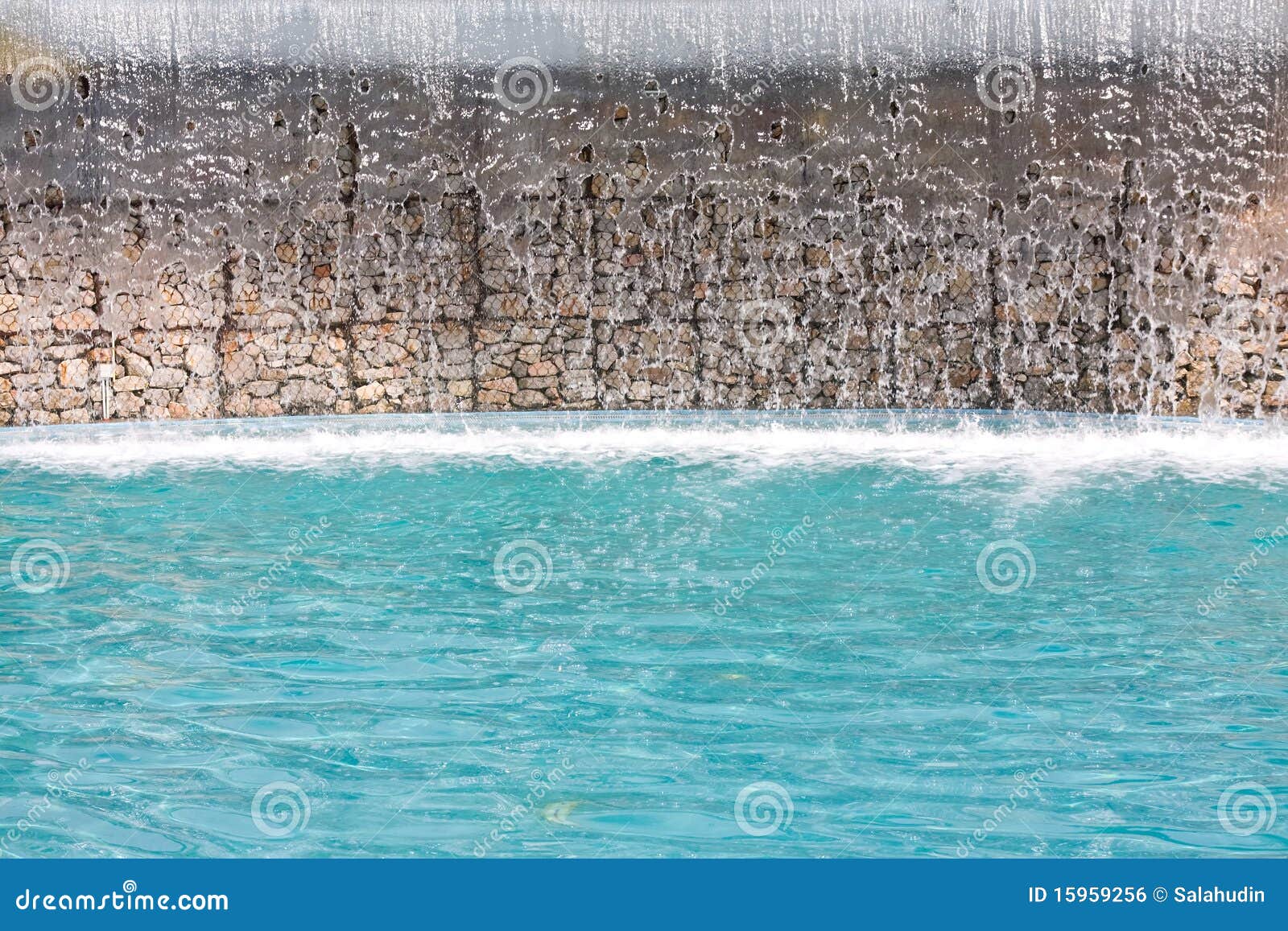 Water cascade pool stock photo. Image of fountain, waterfall - 15959256