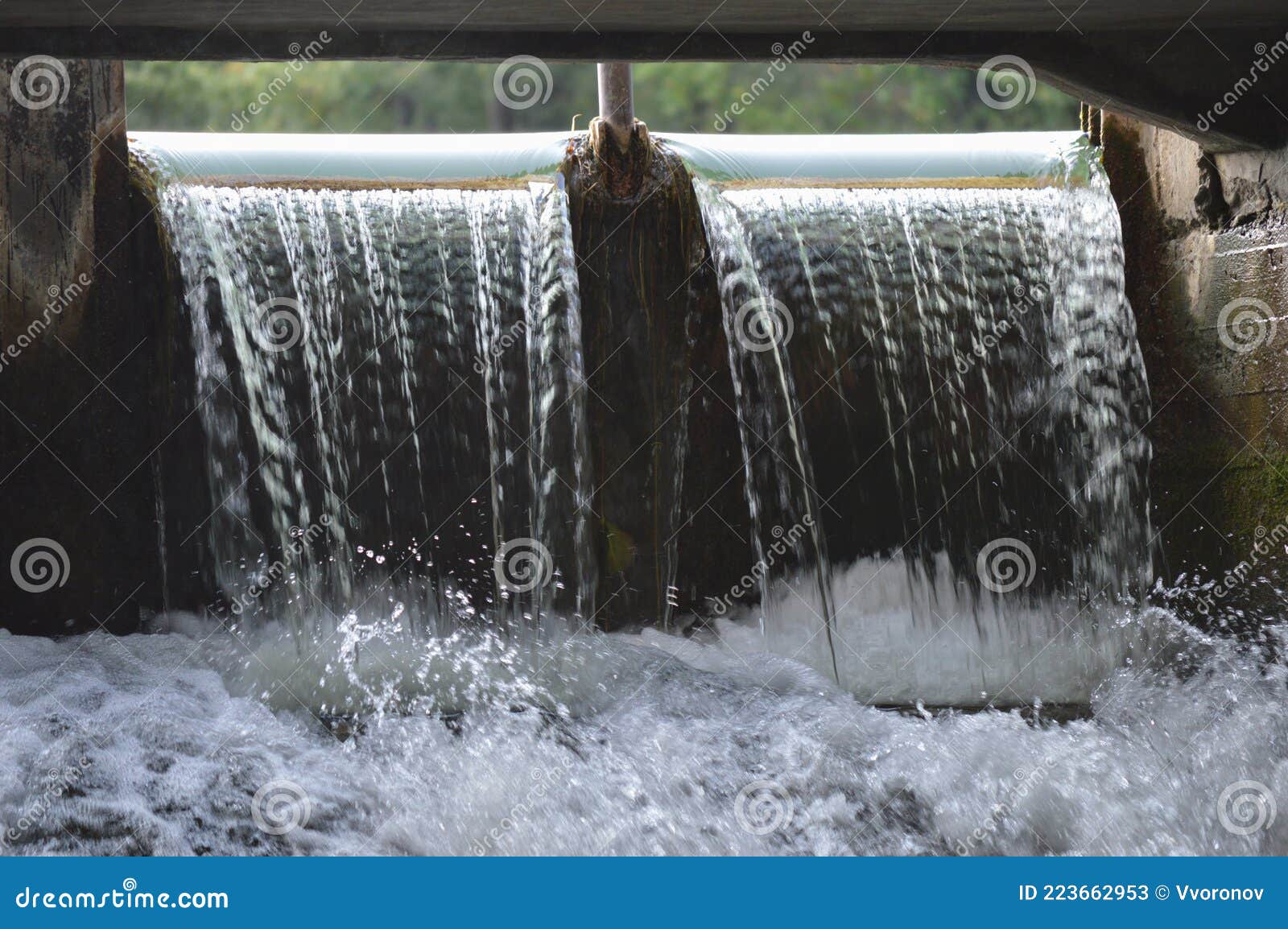 Water Cascade stock image. Image of water, construction - 223662953