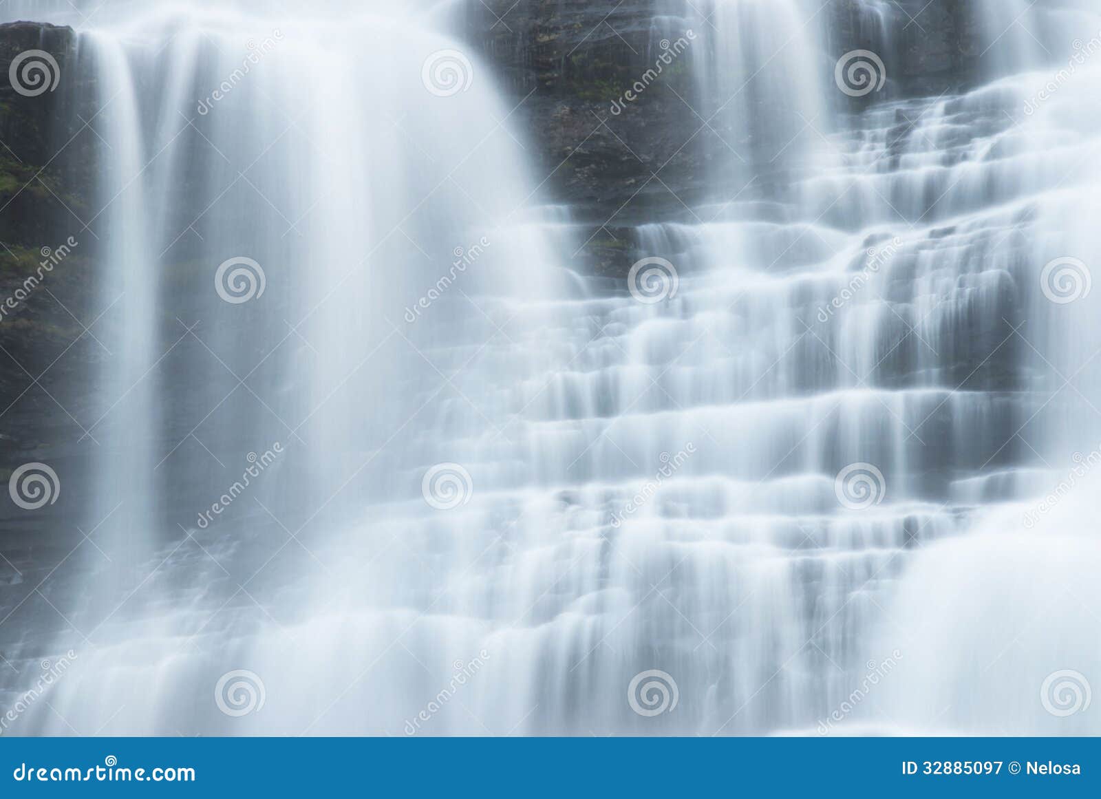 Water cascades stock image. Image of fluid, fresh, nordic - 32885097