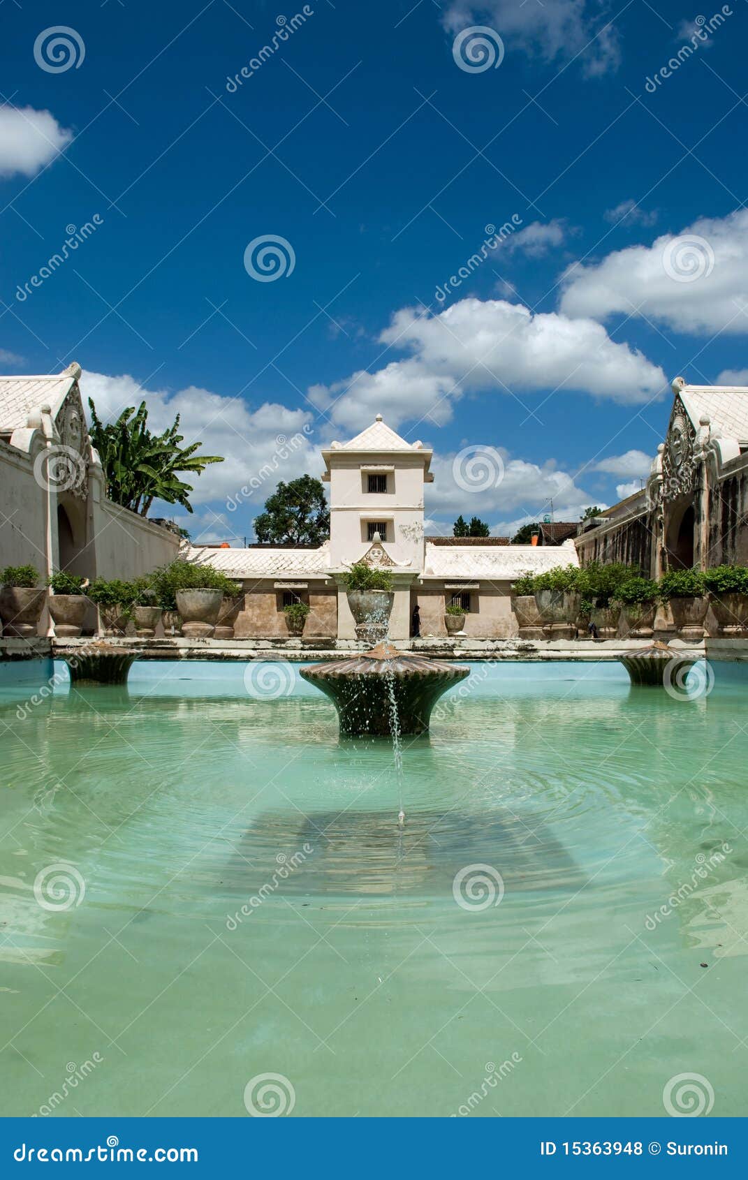 Water Castle stock photo. Image of sari, palace, green - 15363948