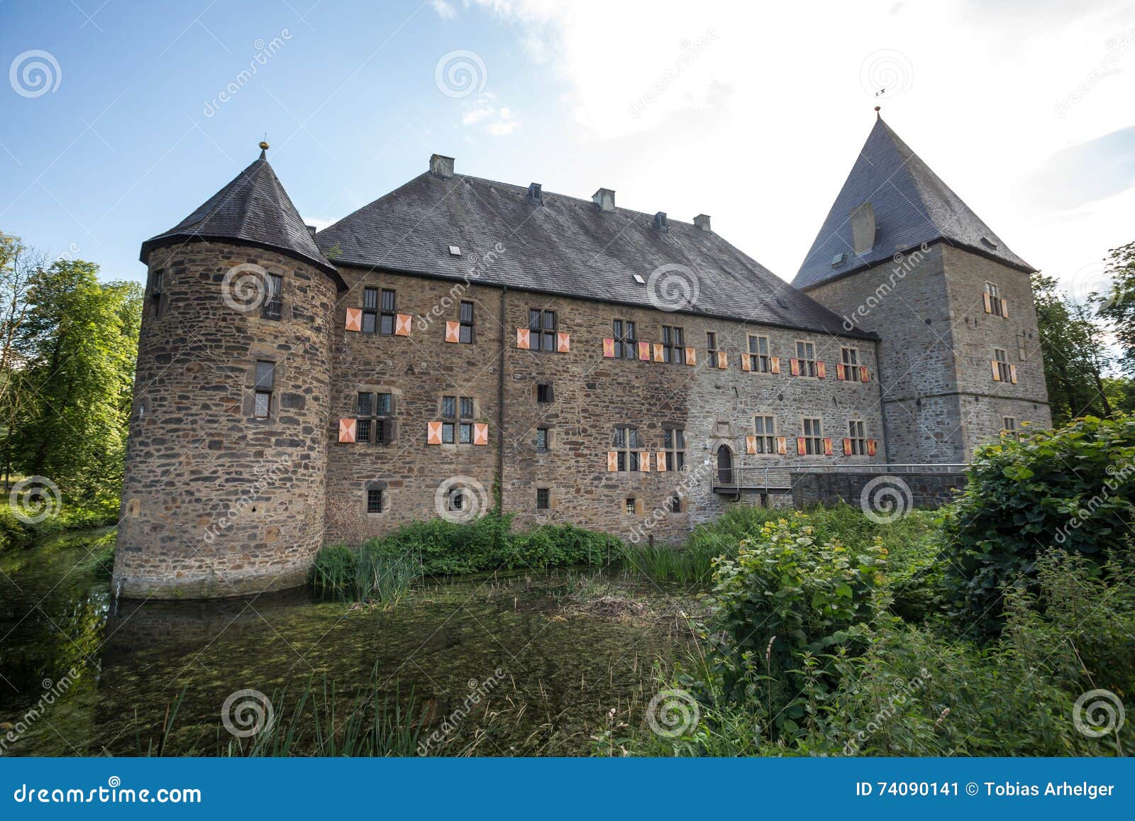 Water Castle Haus Kemnade Nrw Germany Stock Image - Image of medieval ...