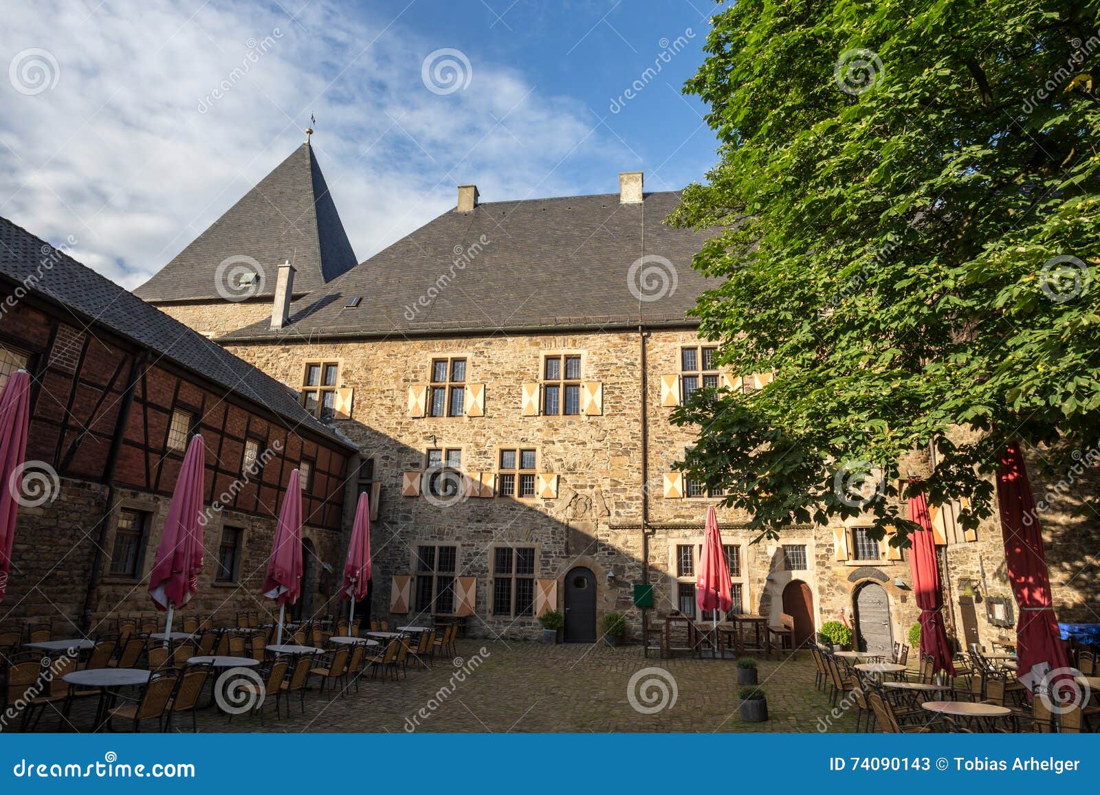 Water Castle Haus Kemnade Nrw Germany Stock Image - Image of germany ...