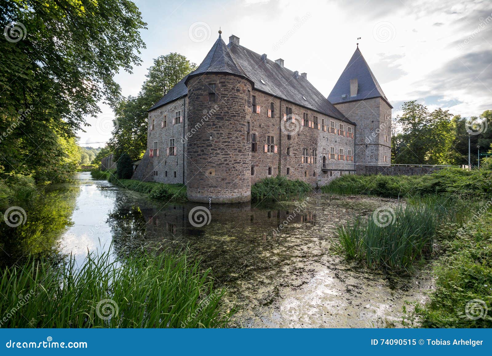 Water Castle Haus Kemnade Nrw Germany Stock Image - Image of medieval ...