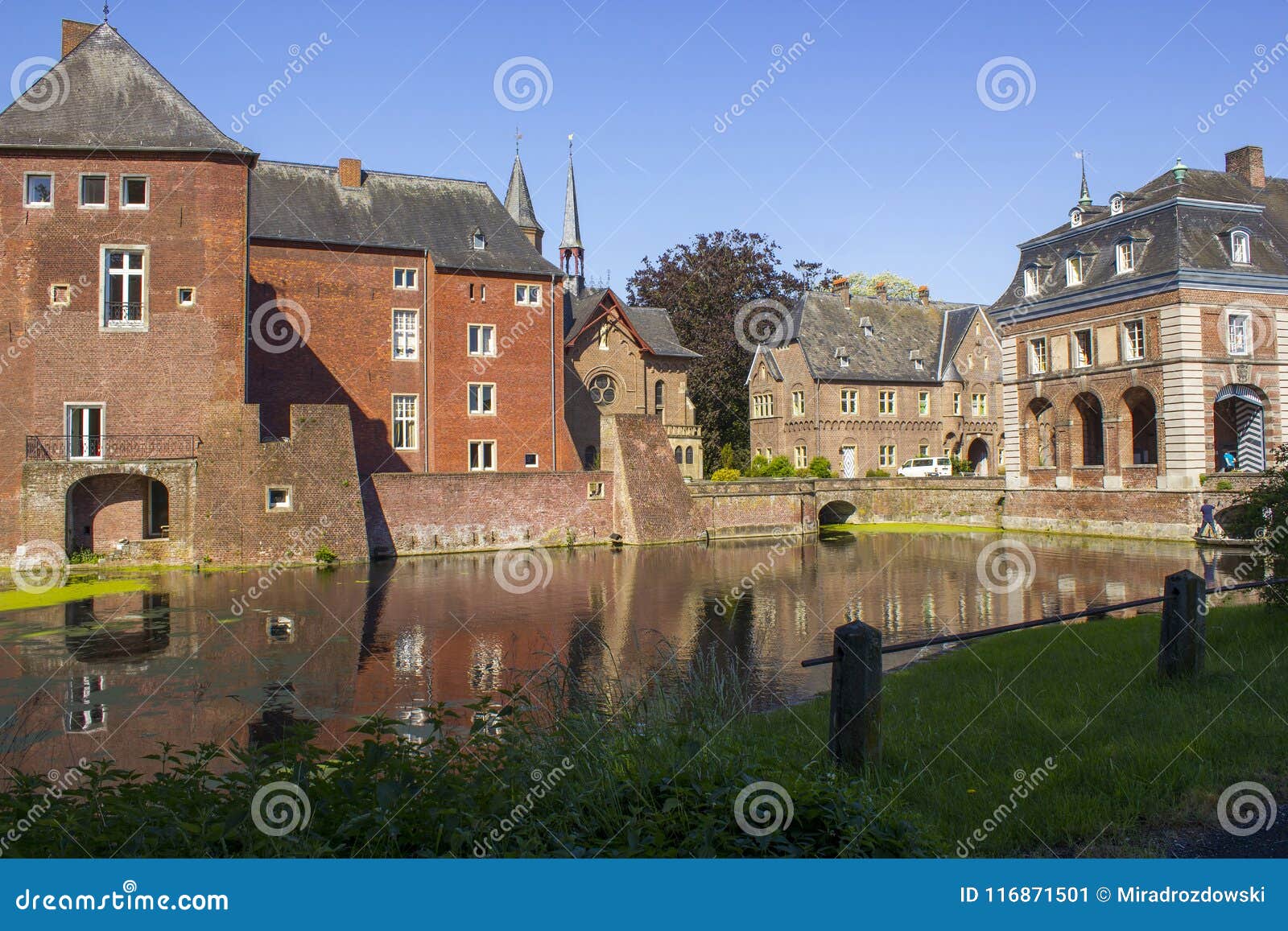 Water Castle Wissen, Germany Stock Image - Image of westfalia, germany ...