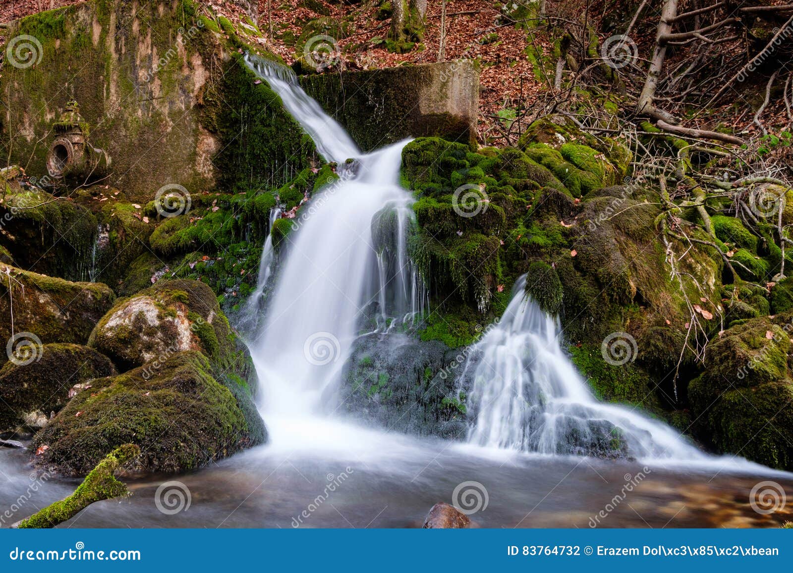 Water catchment overflow stock photo. Image of blurred - 83764732