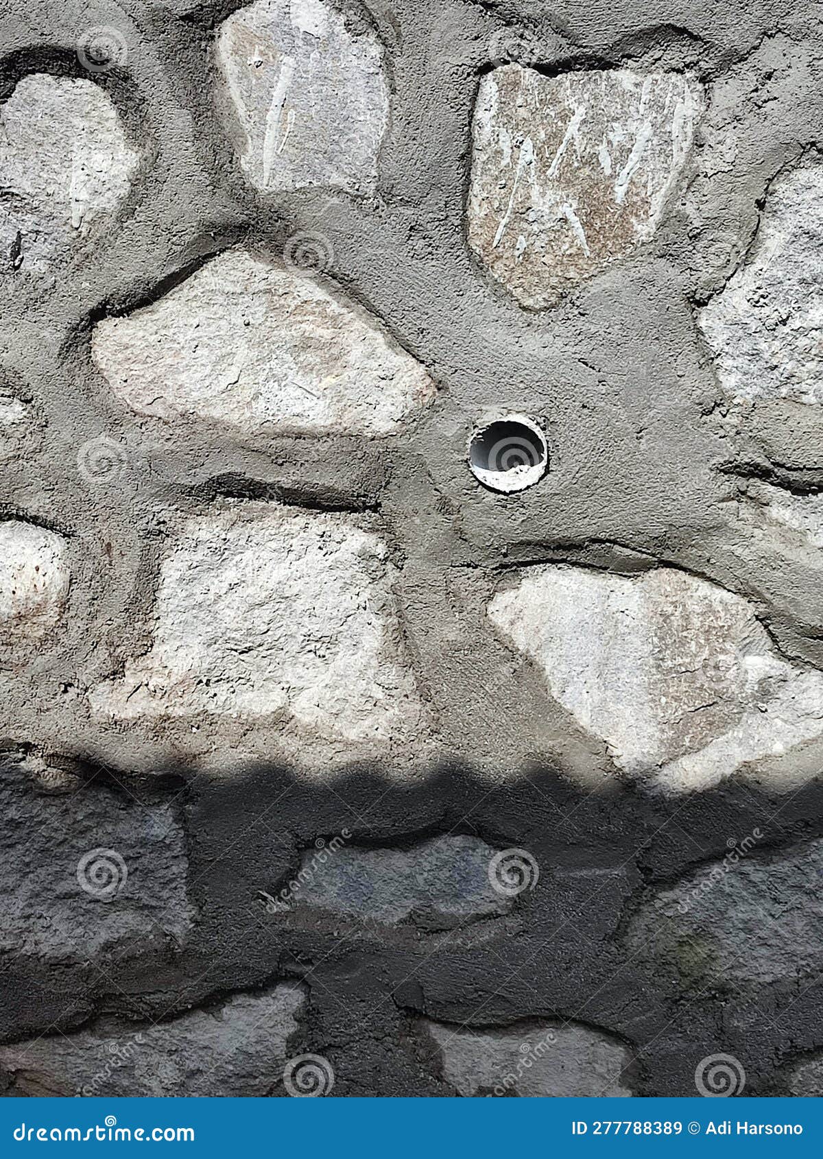 Water Channel Hole in the Wall of the Building Wall Stock Image - Image ...