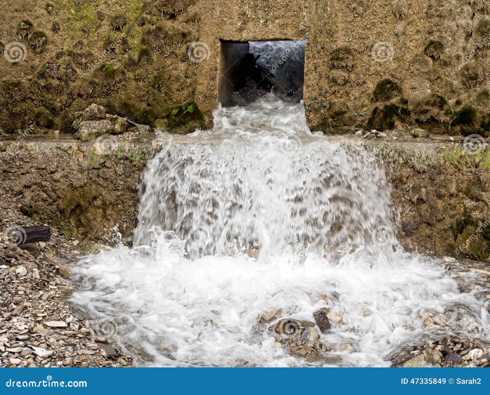 Water Channel, Management or Conservation Stock Image - Image of ...