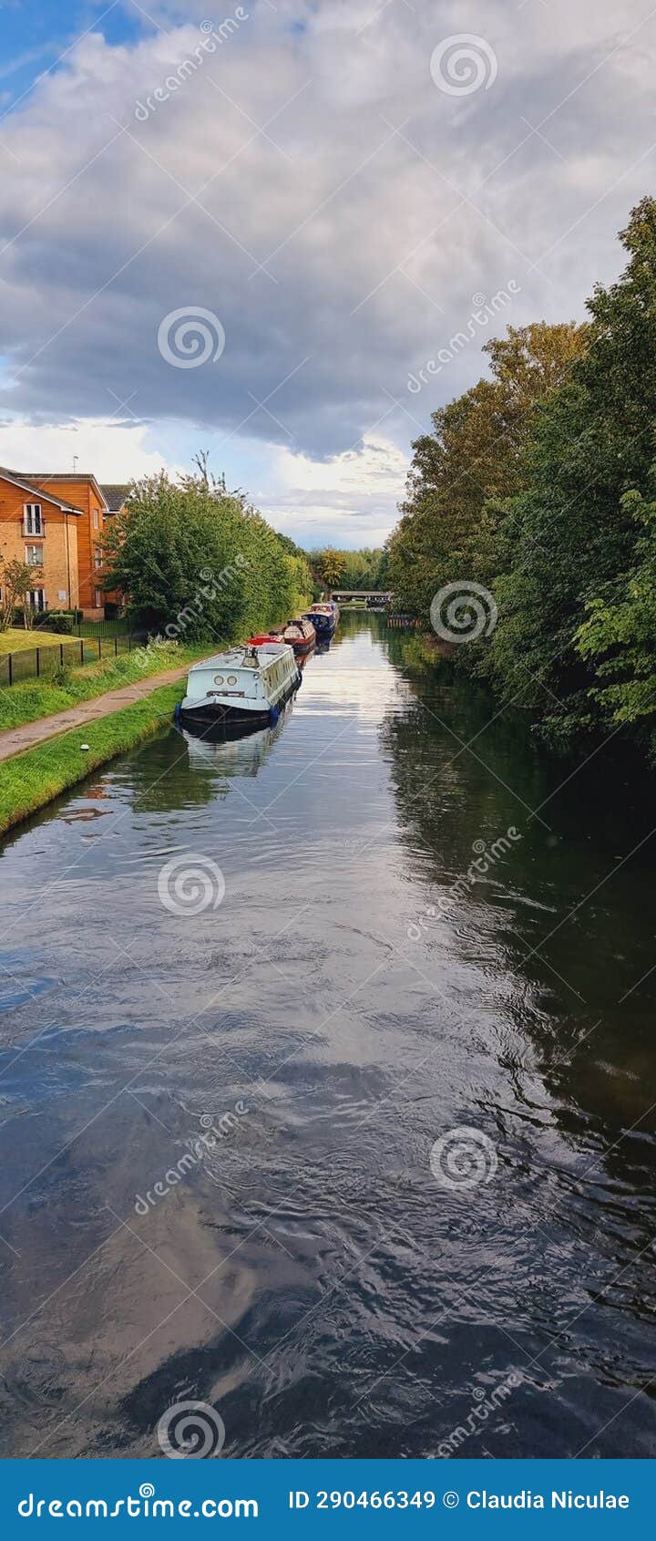 A water channel 2 stock image. Image of town, river - 290466349