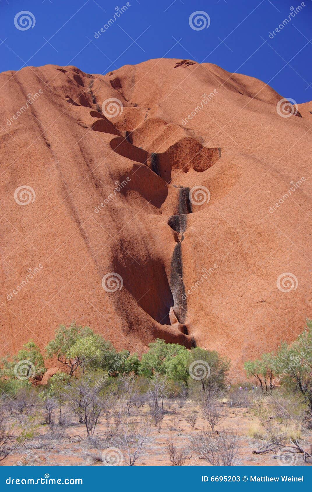 Water Channels on Uluru Surface Editorial Stock Photo - Image of canal ...