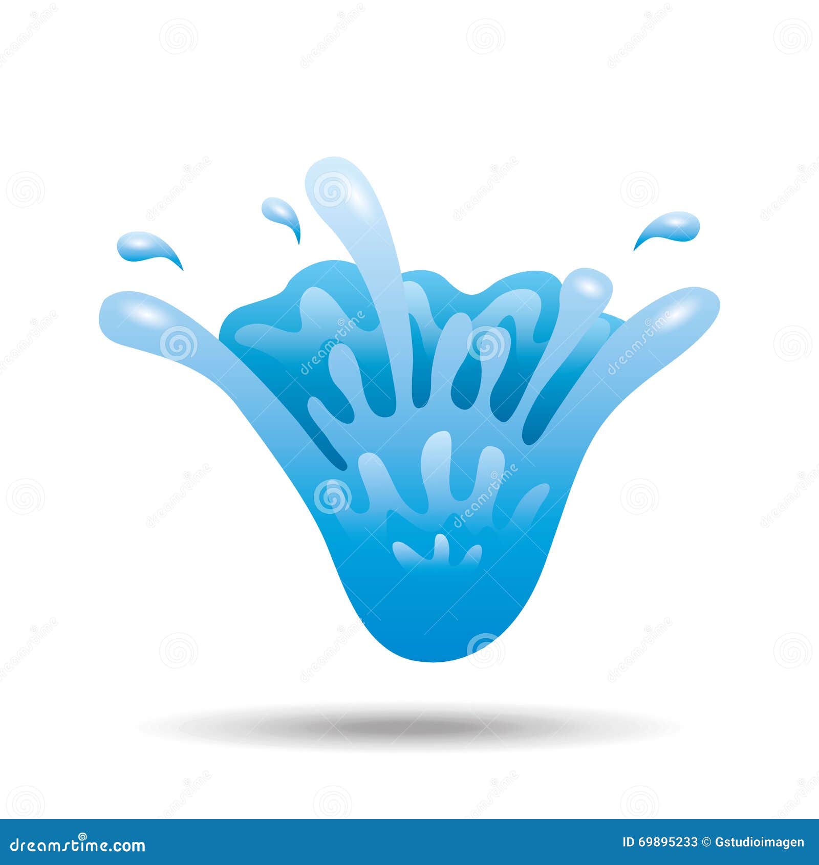 Water character design stock illustration. Illustration of cool - 69895233
