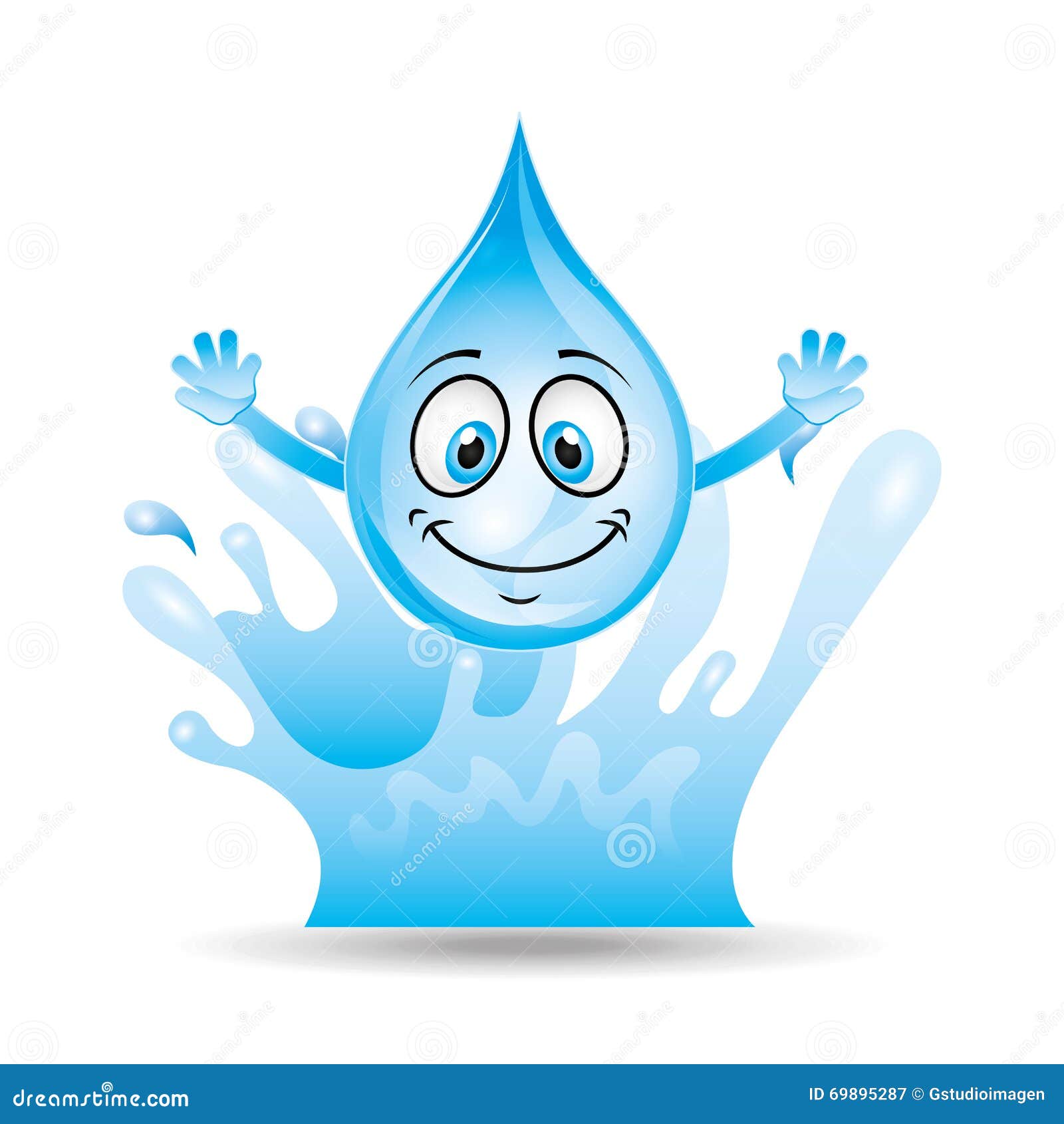 Water character design stock illustration. Illustration of droplet ...