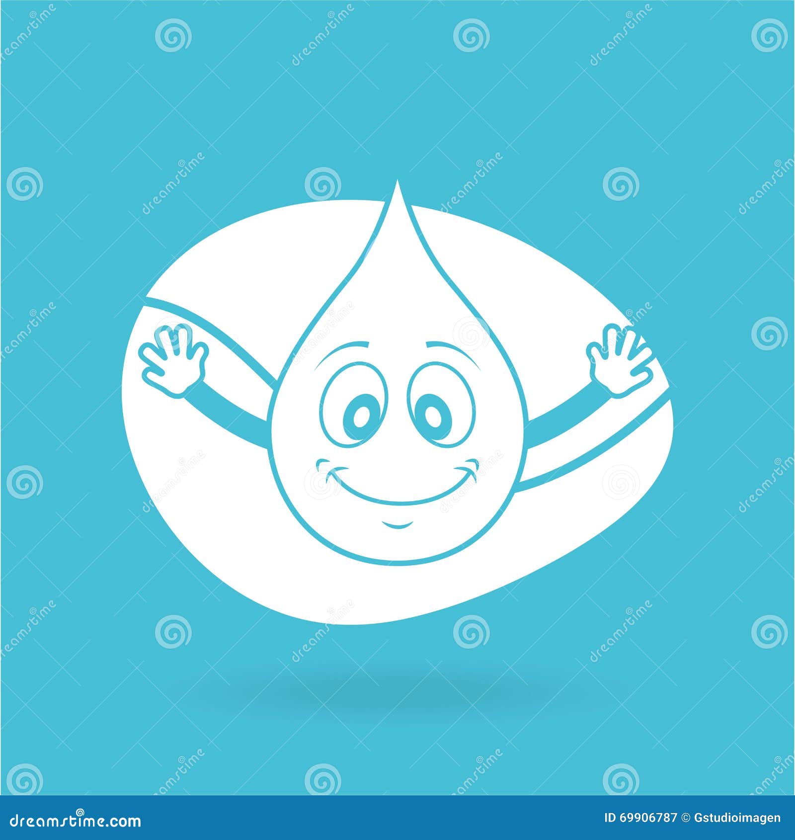 Water character design stock illustration. Illustration of shape - 69906787