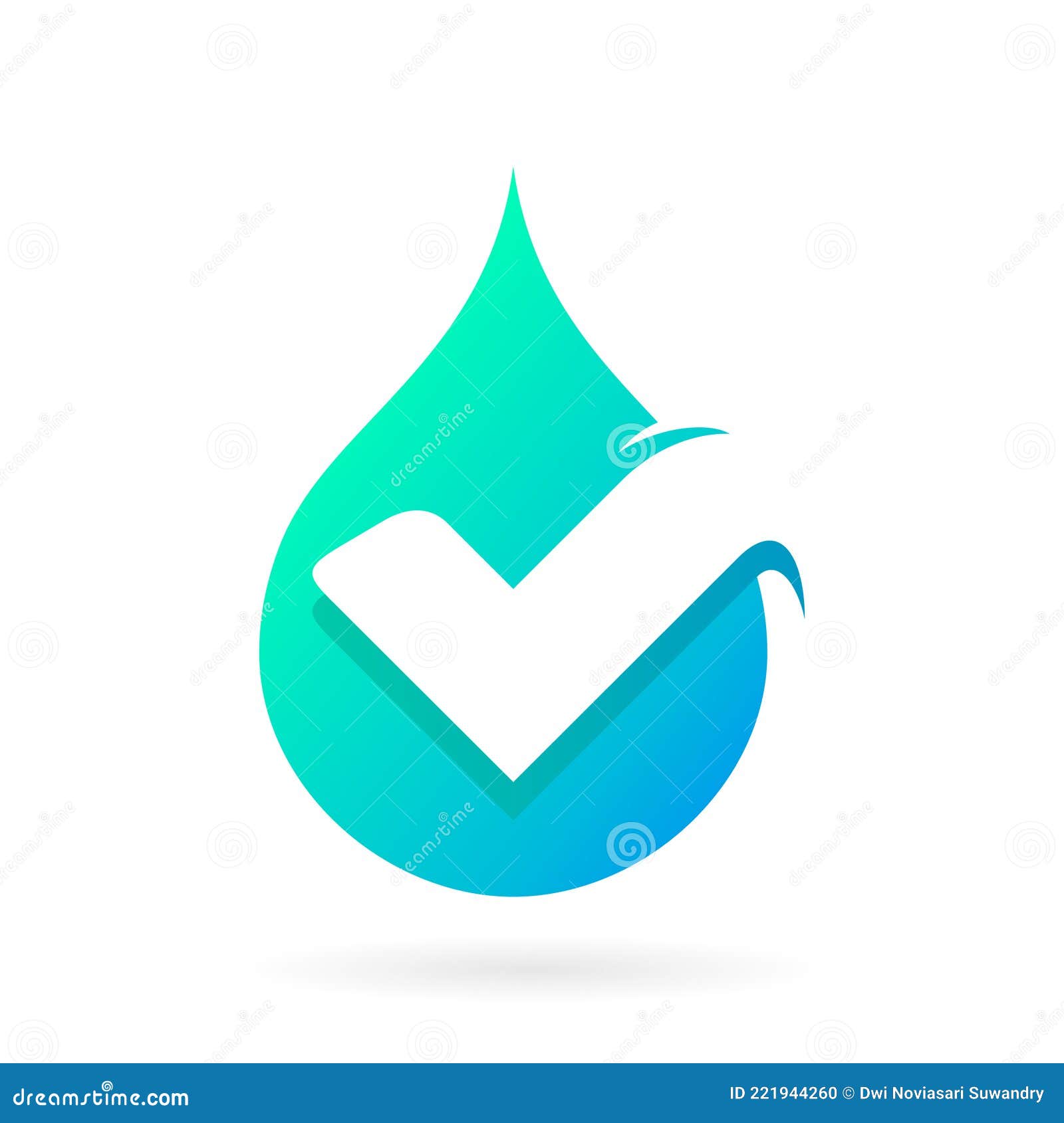 Water Check Mark Logo Vector Stock Vector - Illustration of drip ...