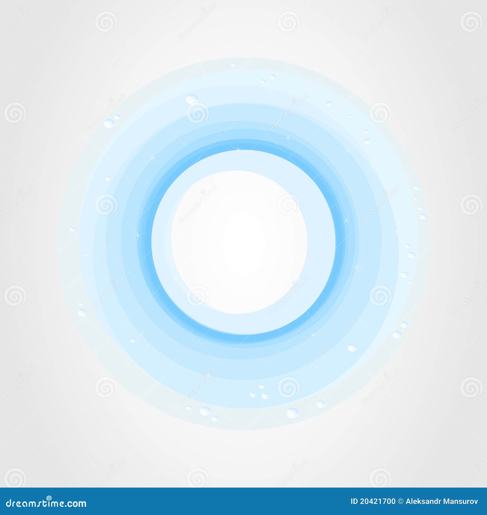Water circle stock vector. Illustration of reflection - 20421700