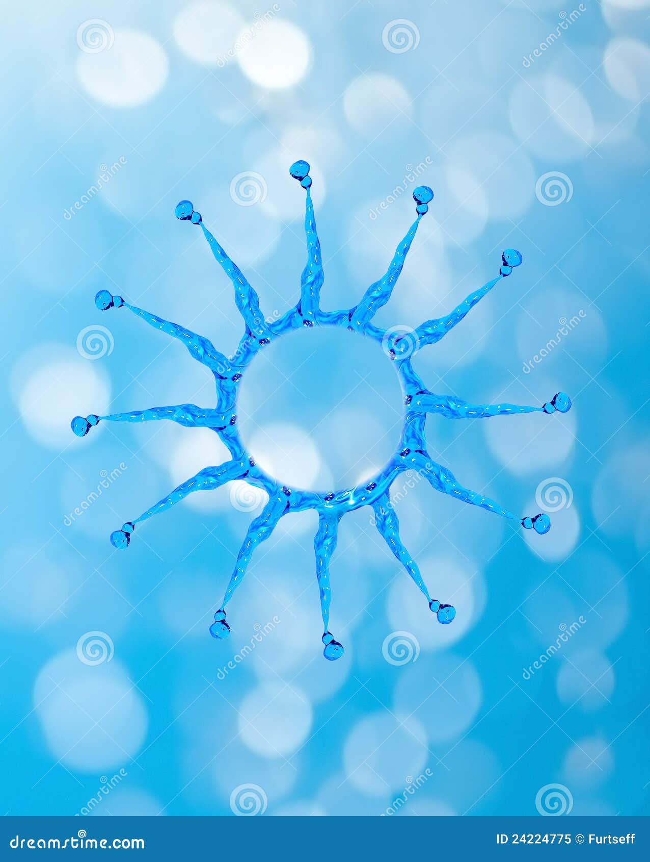 Water circle stock image. Image of beams, bubbles, background - 24224775