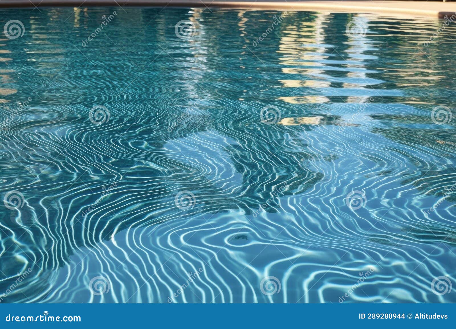 Water Circulation Jets Creating Ripples in Pool Stock Photo - Image of ...