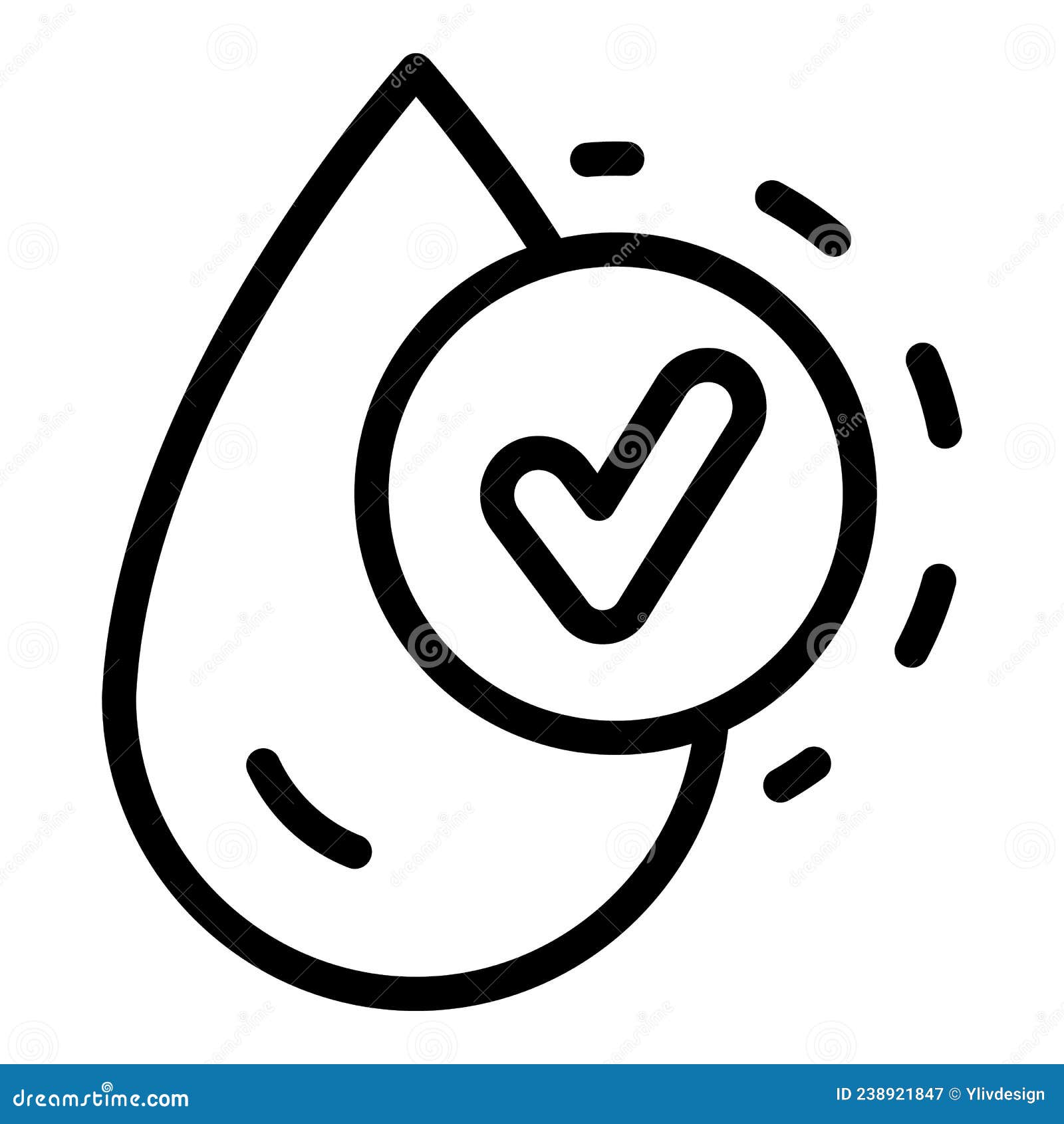 Water Clean Drop Icon Outline Vector. Eco Save Stock Illustration ...