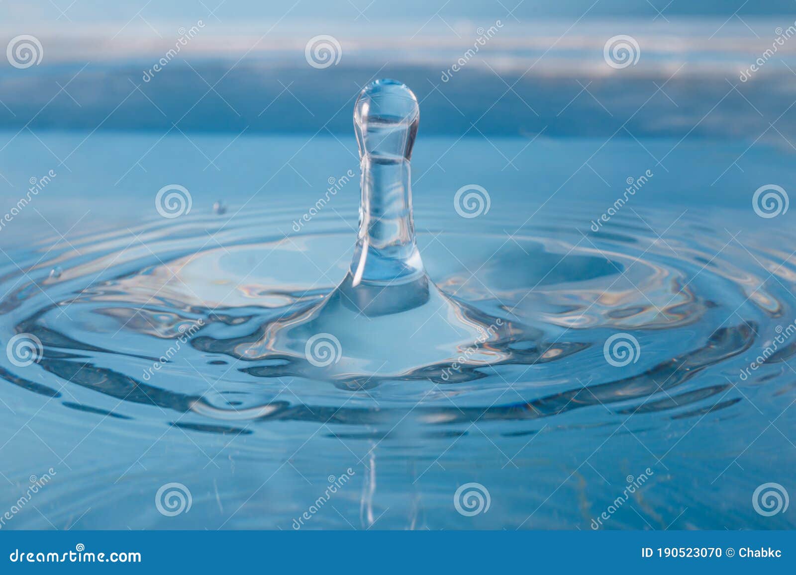 Water Clear Droplets Higher Stock Photo - Image of drop, motion: 190523070