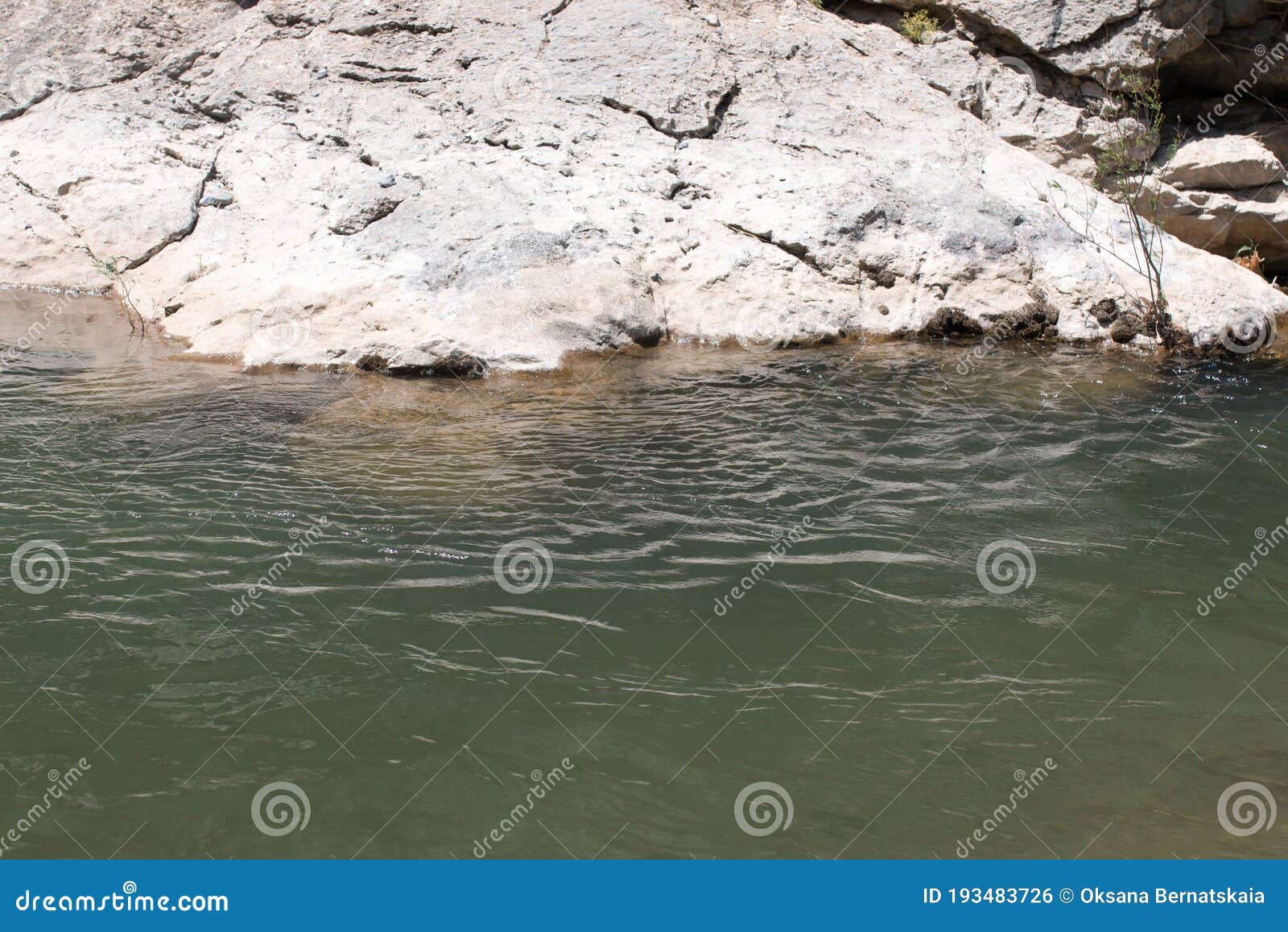 The water at the cliff stock photo. Image of stone, water - 193483726