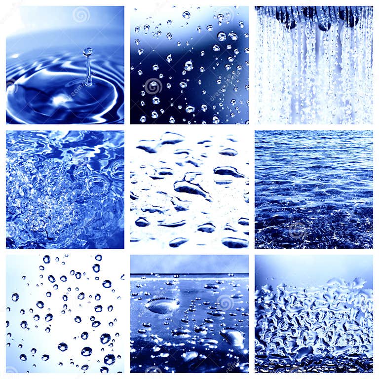 Water collage stock image. Image of splash, collage, thirst - 20255999