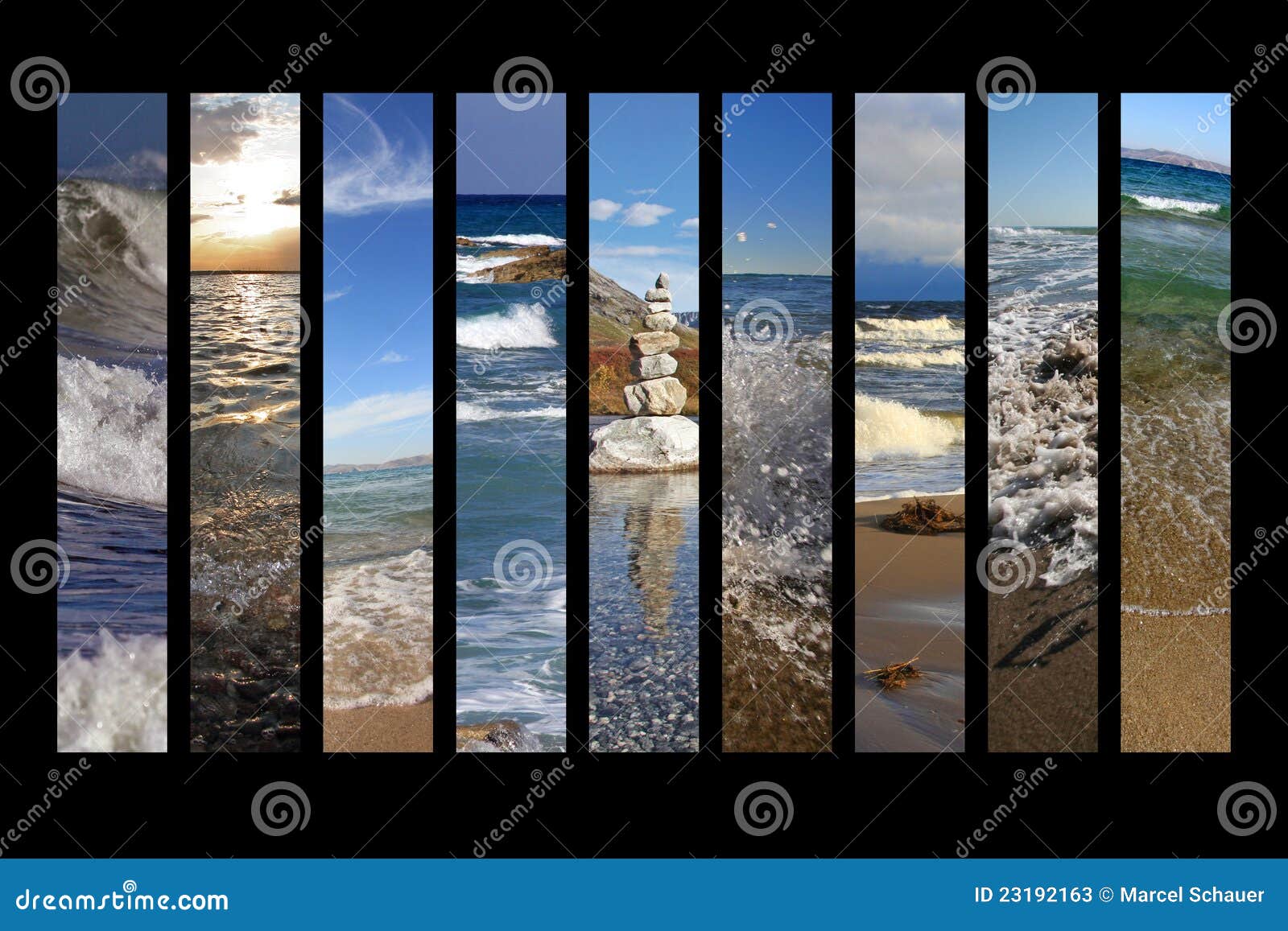 Water collage stock image. Image of baltic, mexico, clean - 23192163