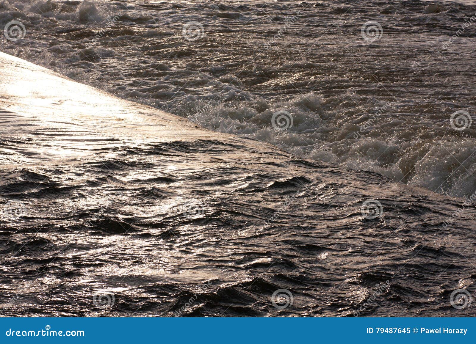Water Collapsing on Underwater Obstacles 1 Stock Image - Image of ...