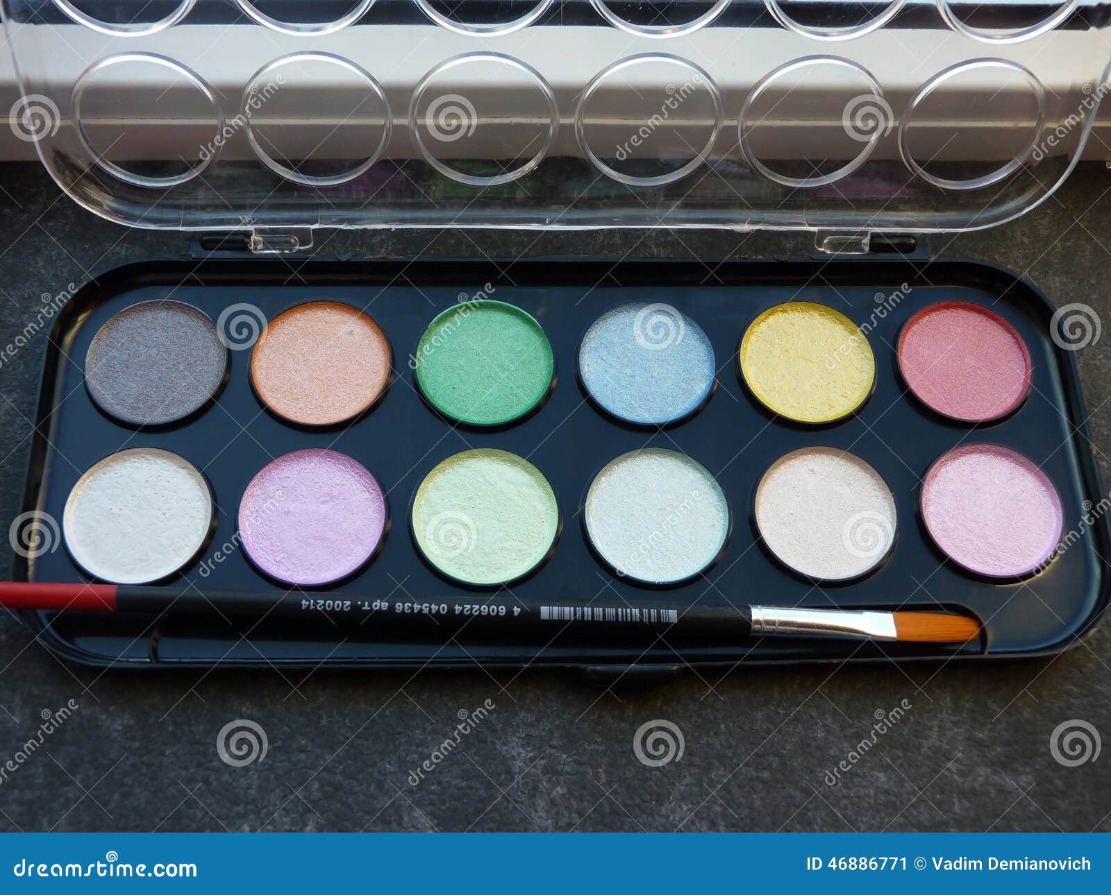 Water Color Nacreous Paints Stock Image - Image of preparation, bright ...