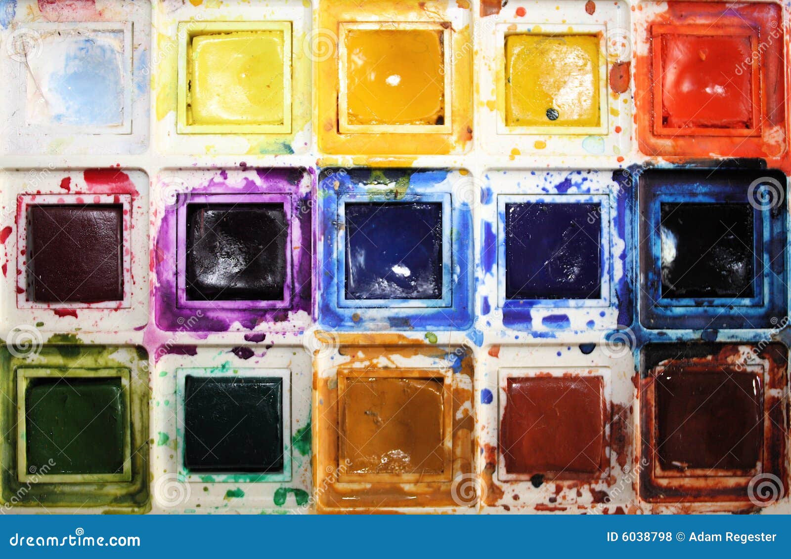 Water Color Paint Box Close Up Stock Photo - Image of education, bright ...