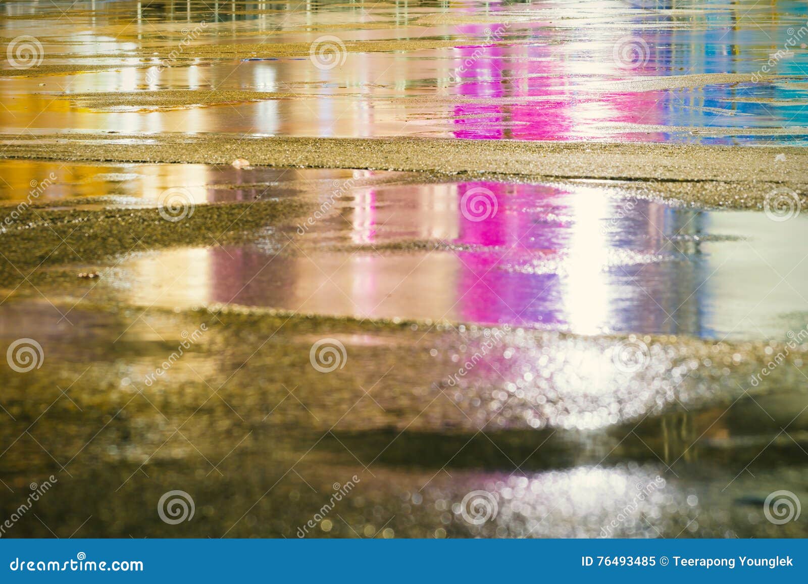 Water Color on a Rainy Day. Stock Image - Image of pattern, colour ...