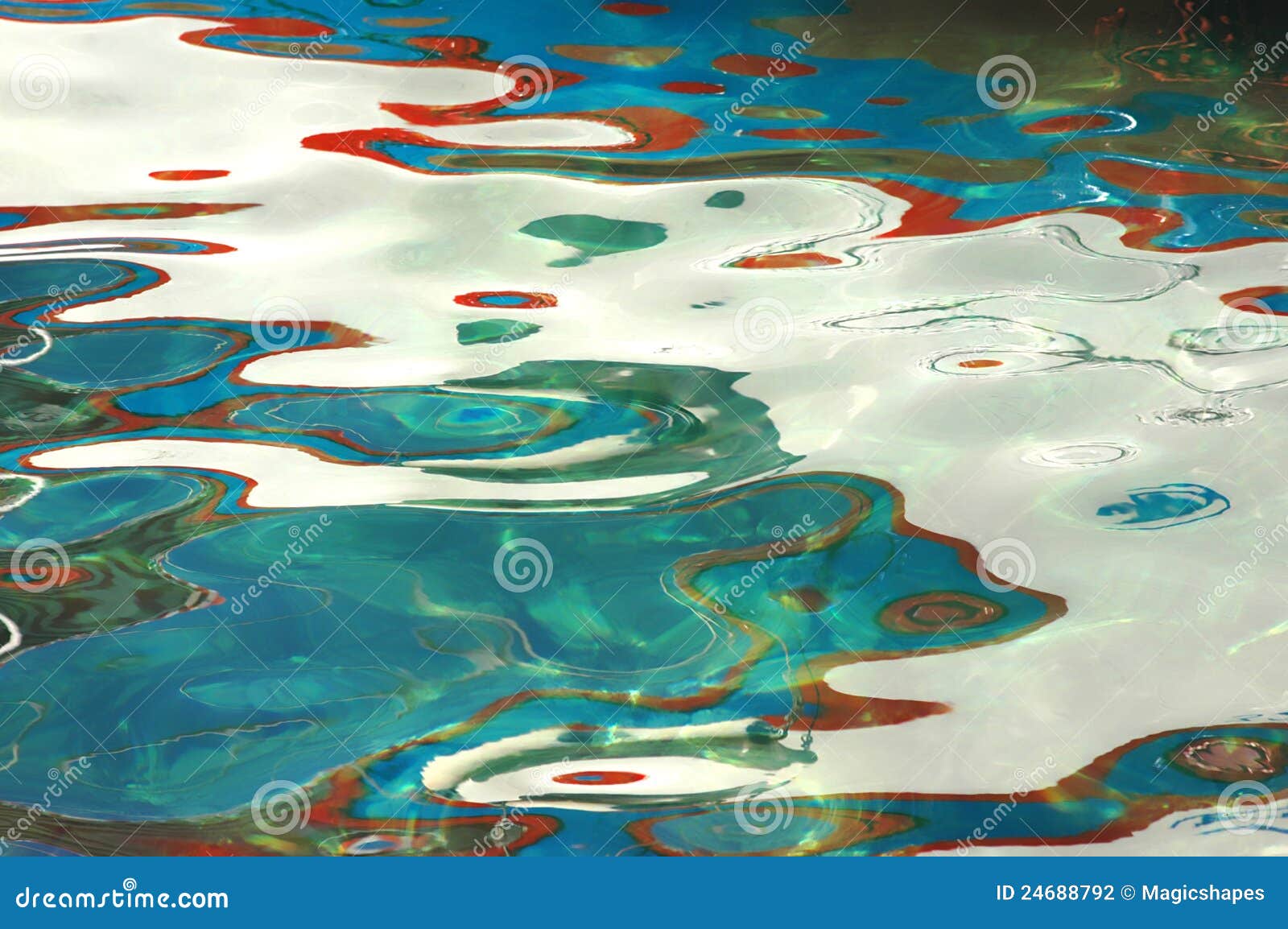 Water color reflections stock photo. Image of pattern - 24688792