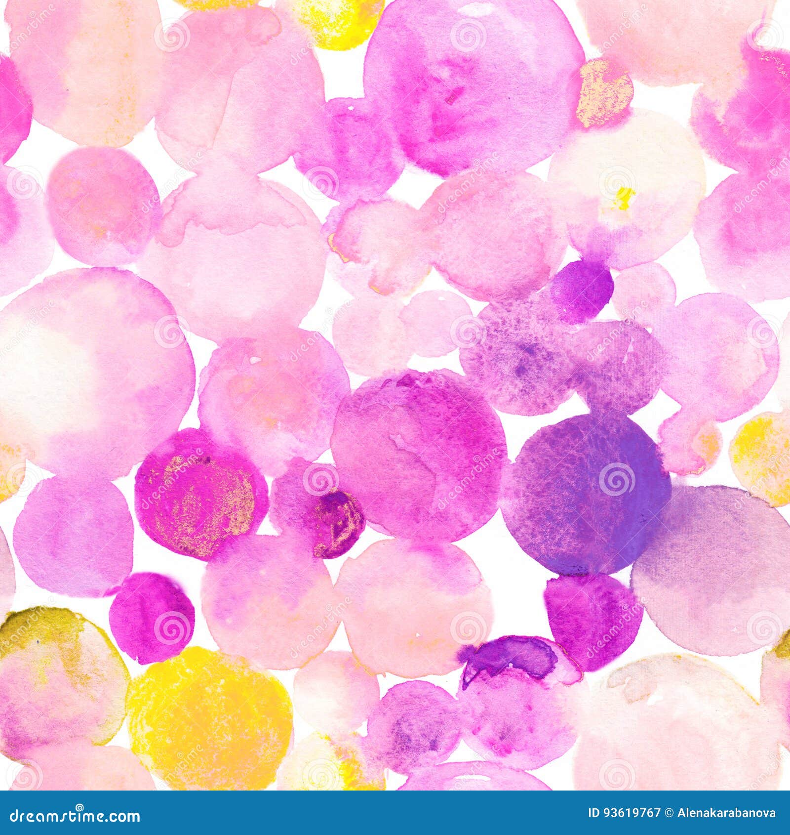 Water Color Seamless Abstract Hand Drawn Watercolor Spot Pattern. Stock ...