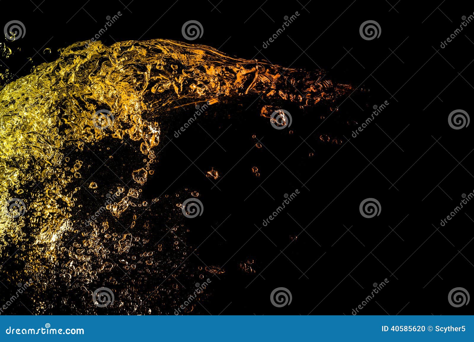 Water Color Splash with Bubbles Stock Photo - Image of drop, fresh ...