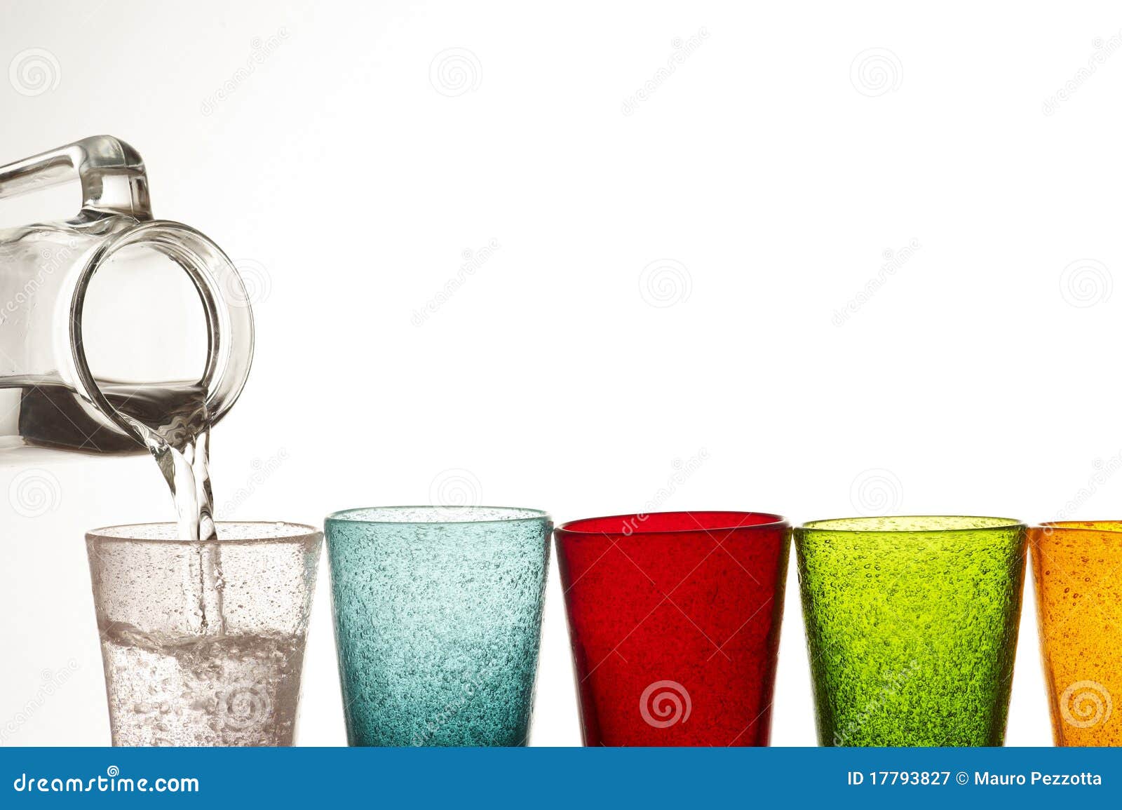 Water and colored glasses stock image. Image of glasses - 17793827