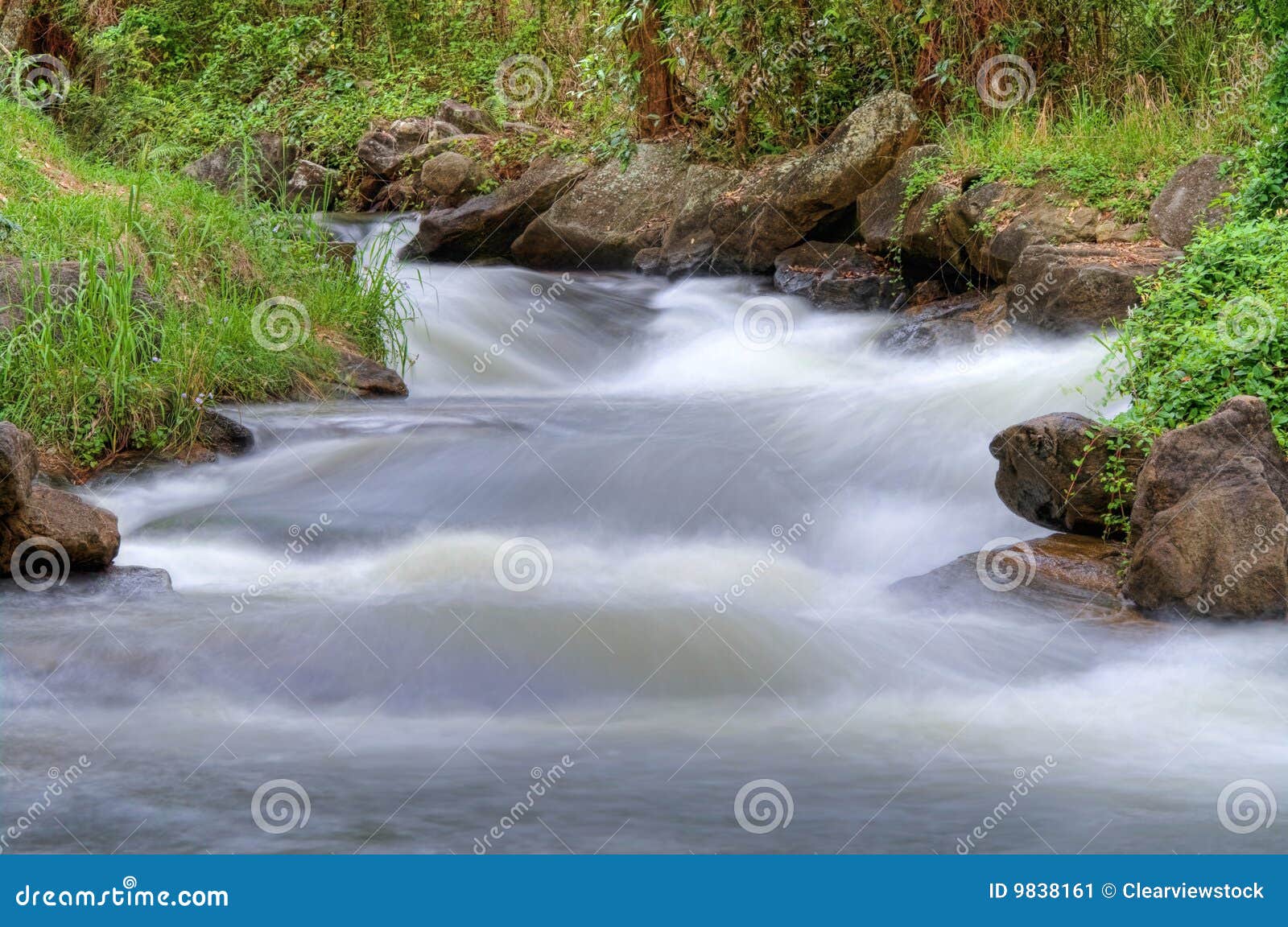 Water coming down a river stock image. Image of environment - 9838161