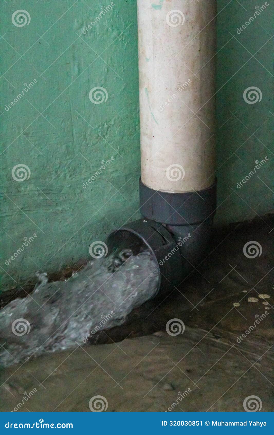 Water Coming Out of a Gutter Drain Pipe Stock Image - Image of sewer ...