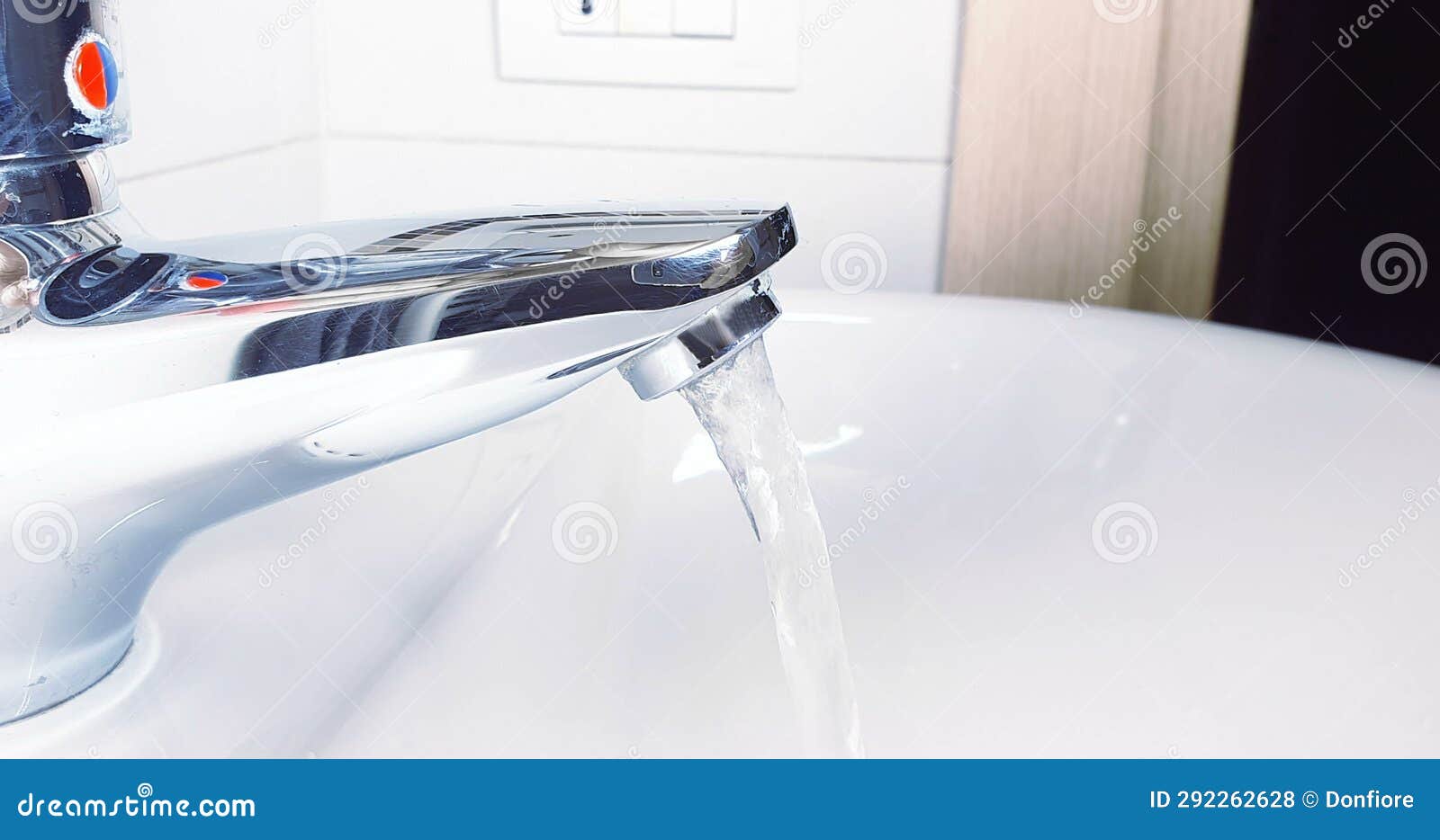 Water Coming Out of Sink Concept of Hygiene and Saving Stock Footage ...