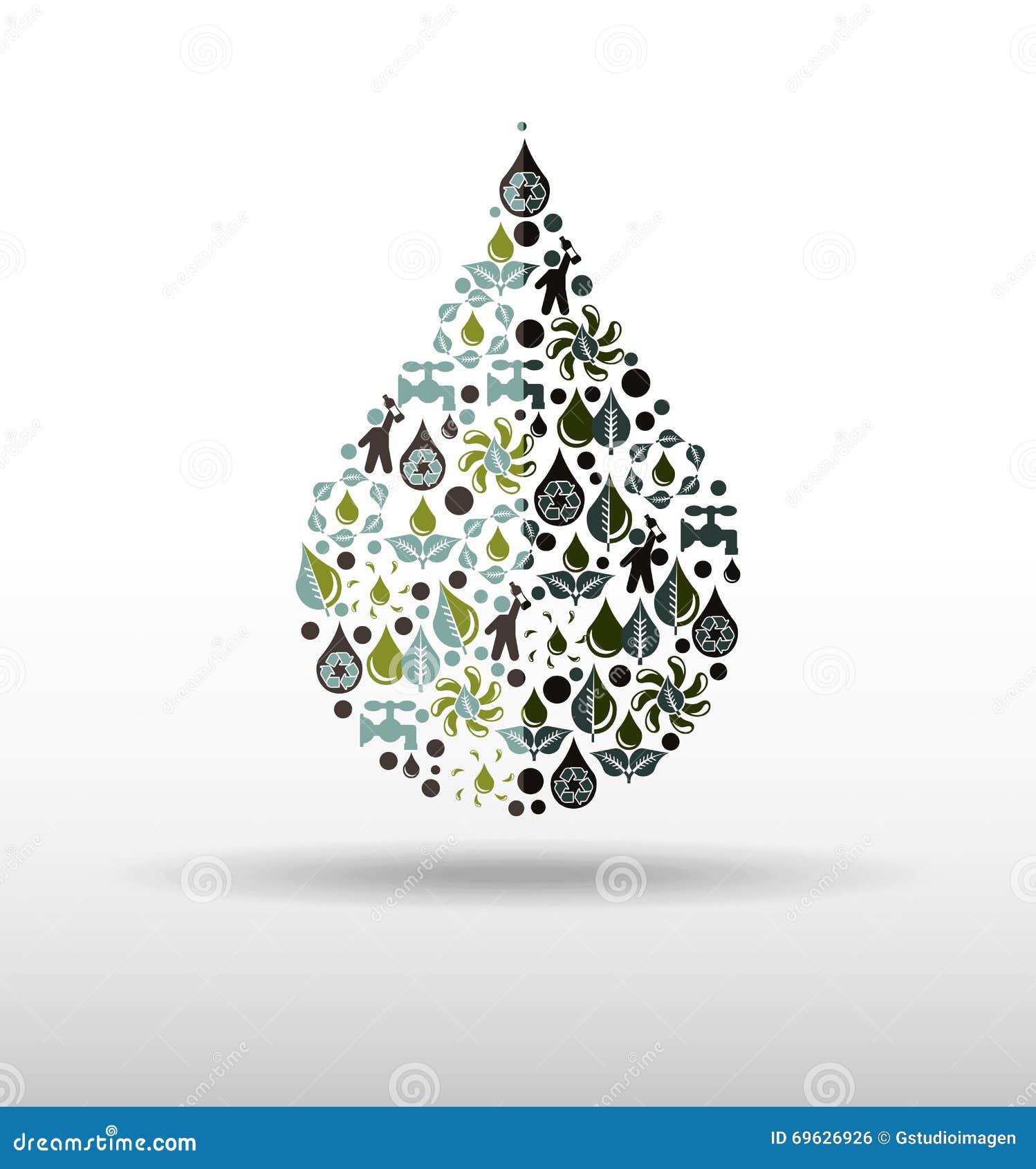 Water concept design stock illustration. Illustration of pure - 69626926
