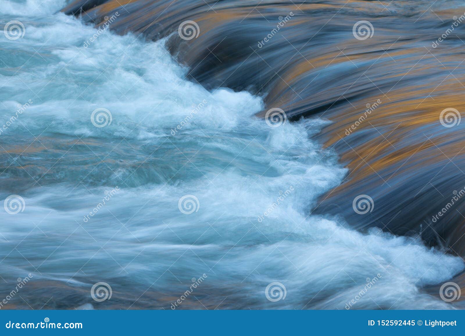 River Water Flowing with Light Reflecting of Its Surface Stock Image ...
