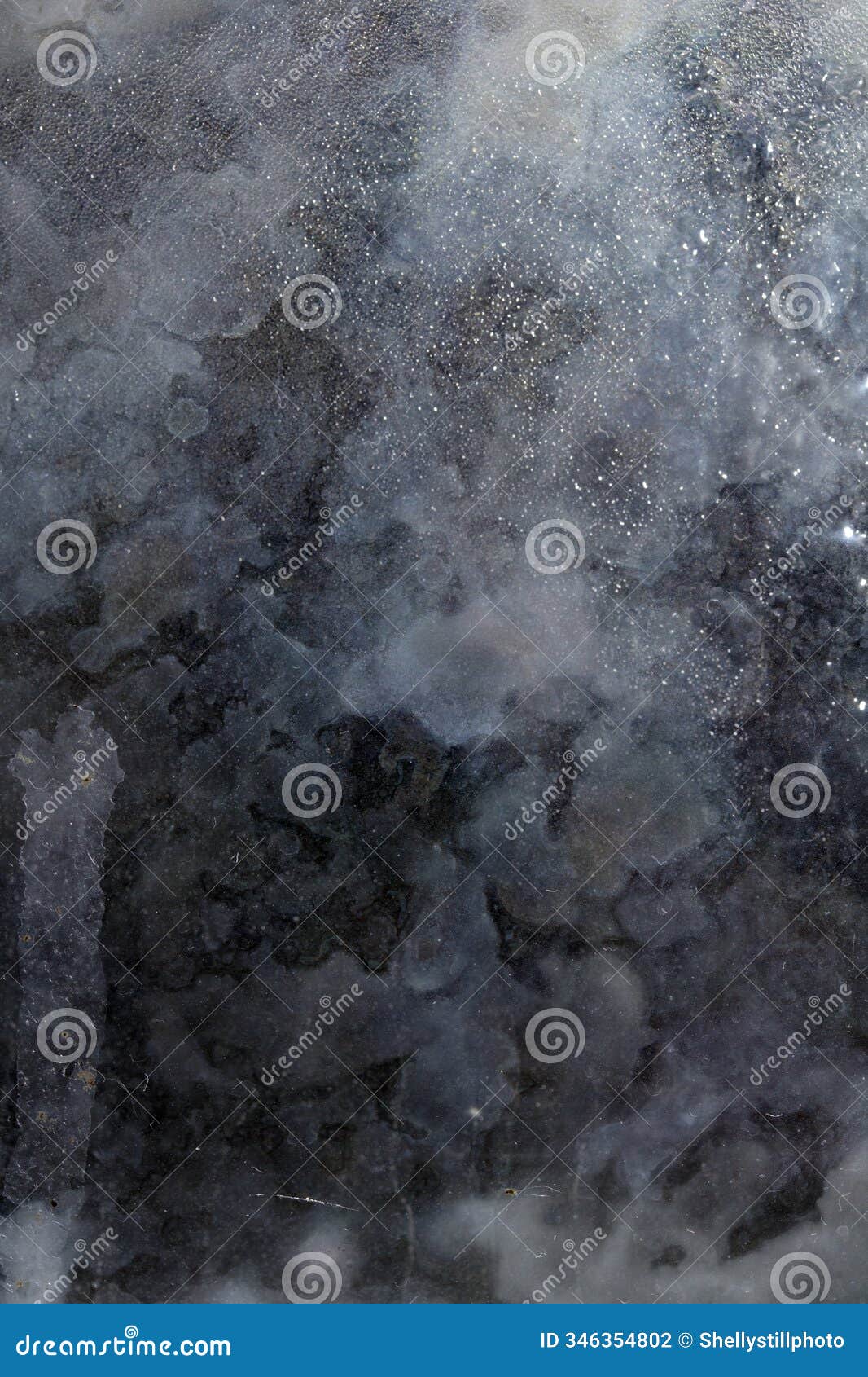 Water Condensation Small Bubbles Moisture on a Glass Window Close Up ...