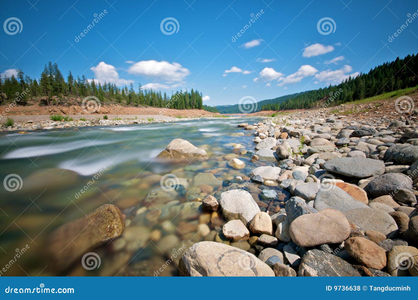 Water Conservation Stream in California Stock Photo - Image of park ...