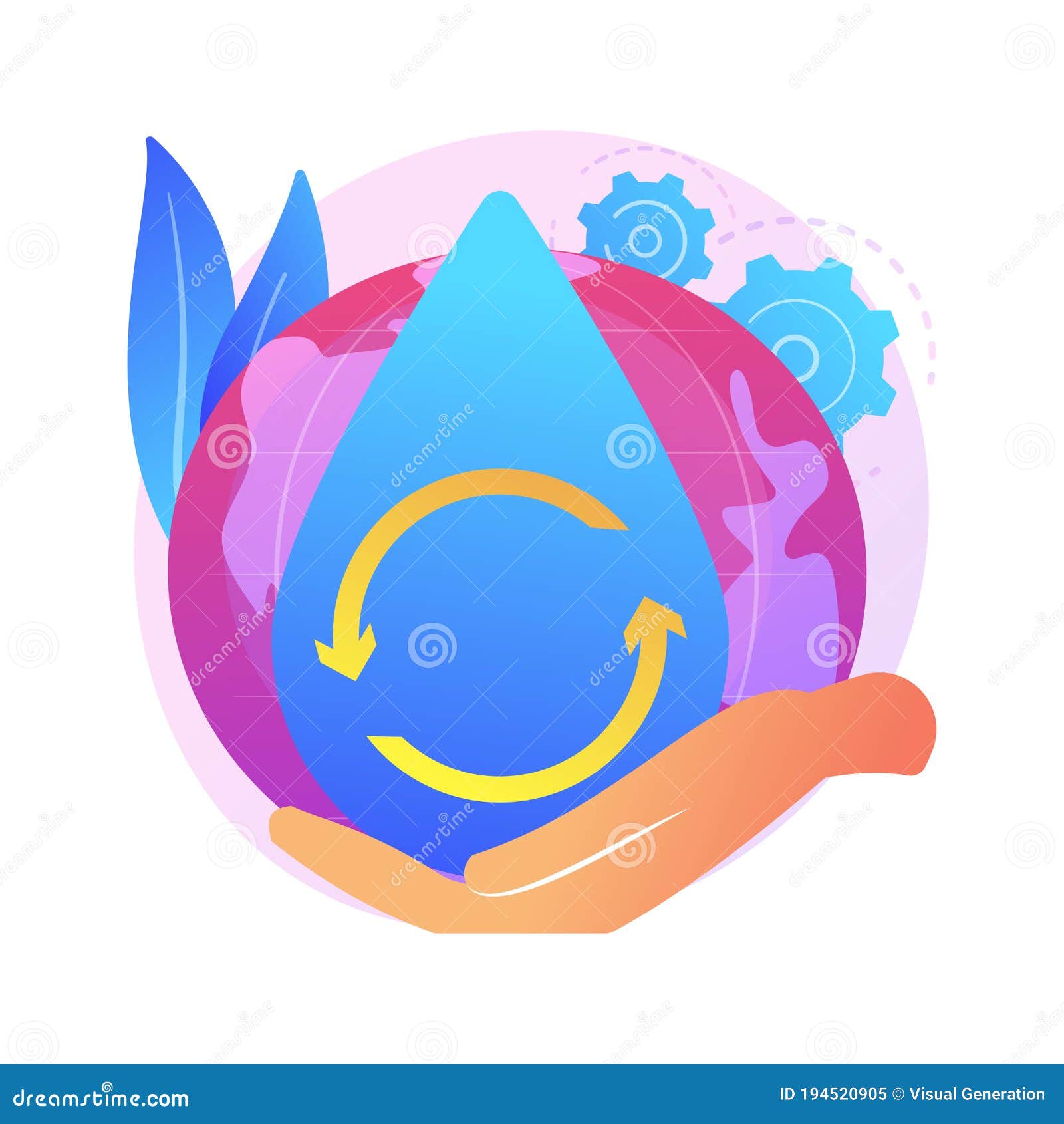 Water Consumption Abstract Concept Vector Illustration. Stock Vector ...