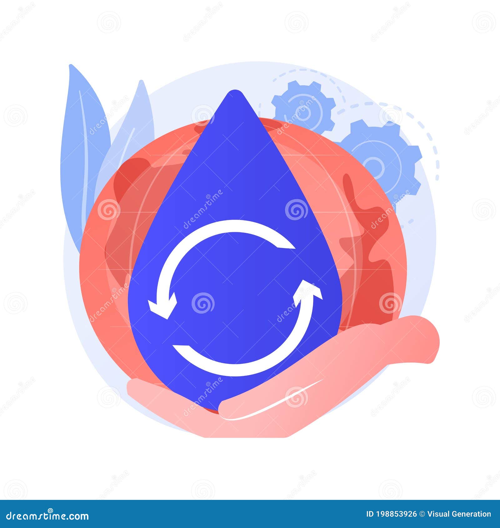 Water Consumption Abstract Concept Vector Illustration. Stock Vector ...