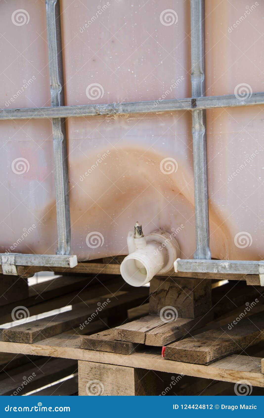 Water Container at the Construction Site Stock Photo - Image of natural ...
