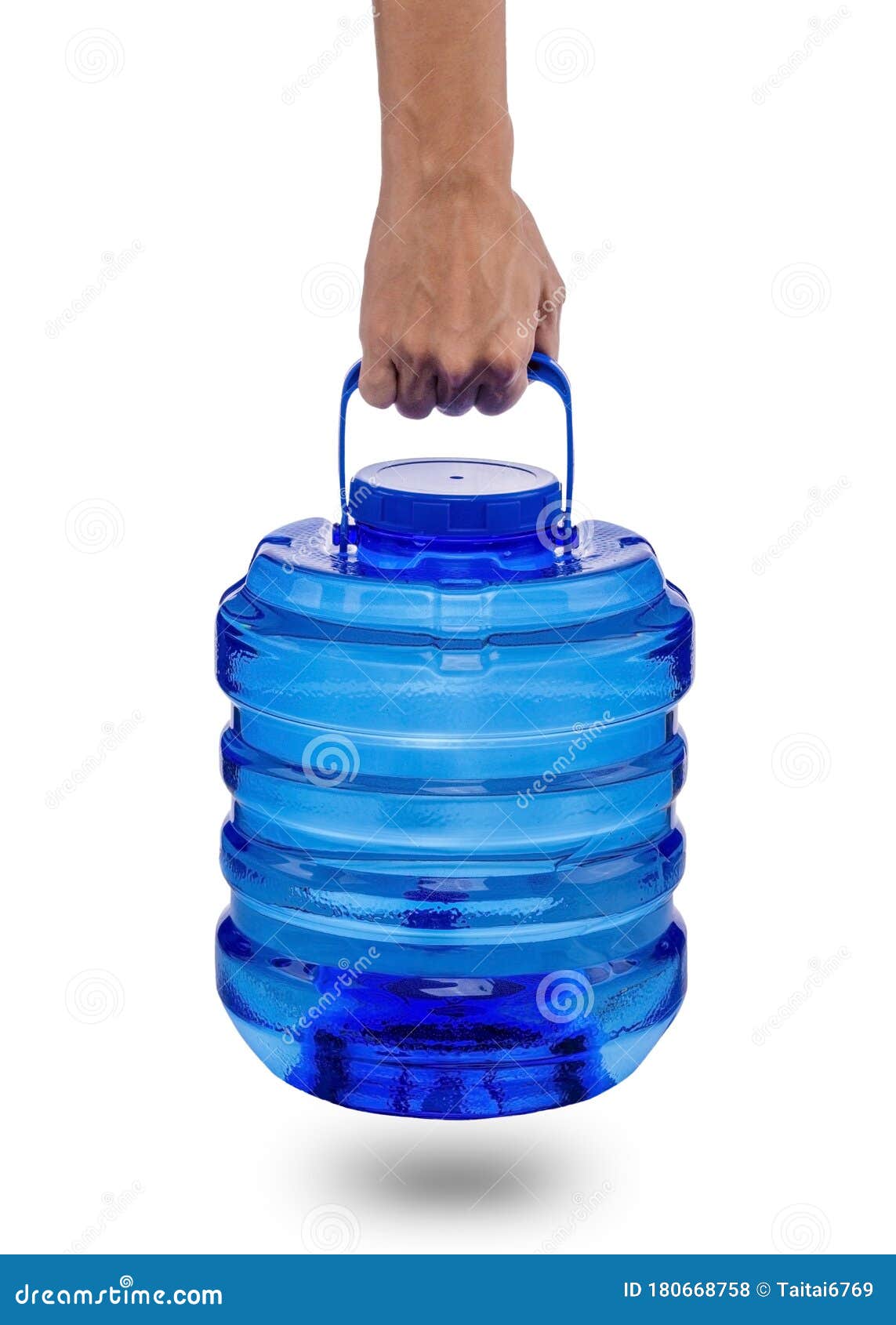 Water container with hand stock photo. Image of health - 180668758