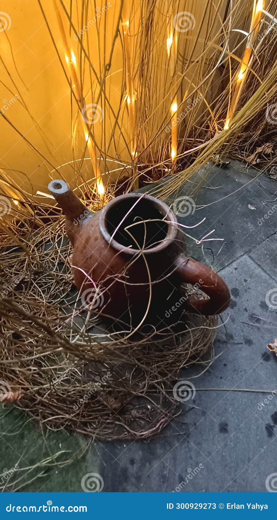 A Water Container Made of Clay Stock Image - Image of clay, reflection ...