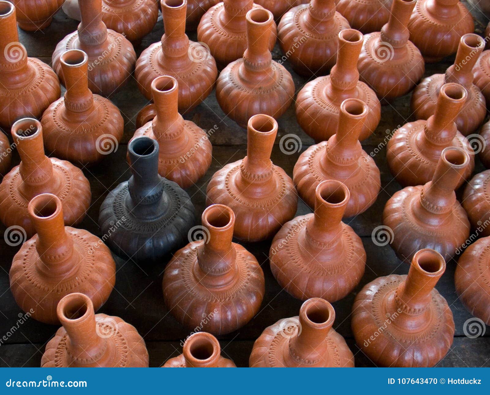 Close Up Picture of Water Container Made from Clay. Stock Photo - Image ...
